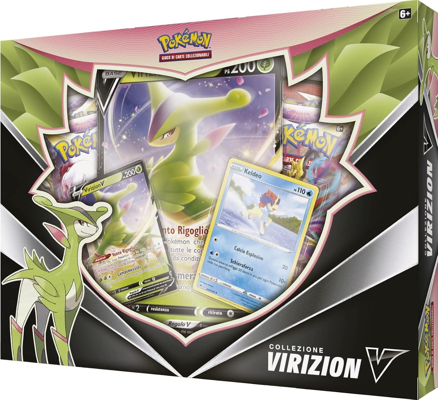 Amazon.com: Pokemon VIRIZION V Collection Card Game – Italian Version ...