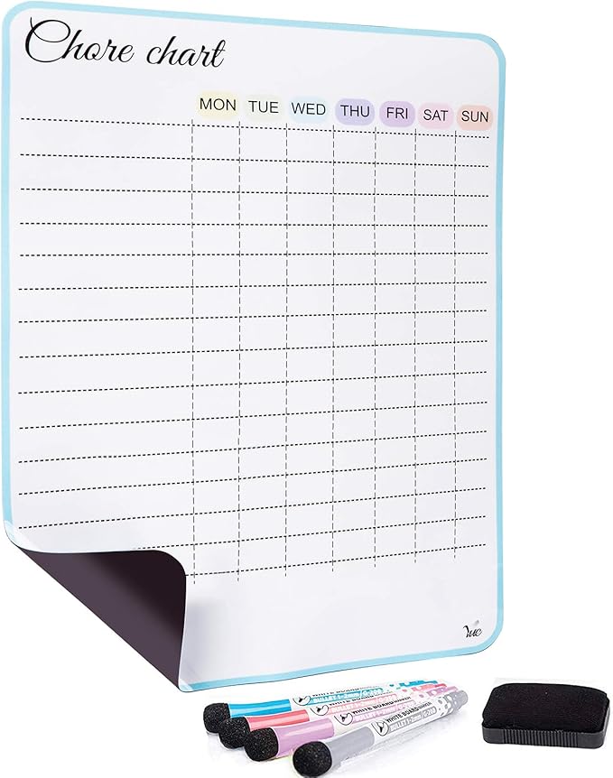 12x9 inch Chore Chart - Chore Board - Chore Chart for Adults - Magnetic ...