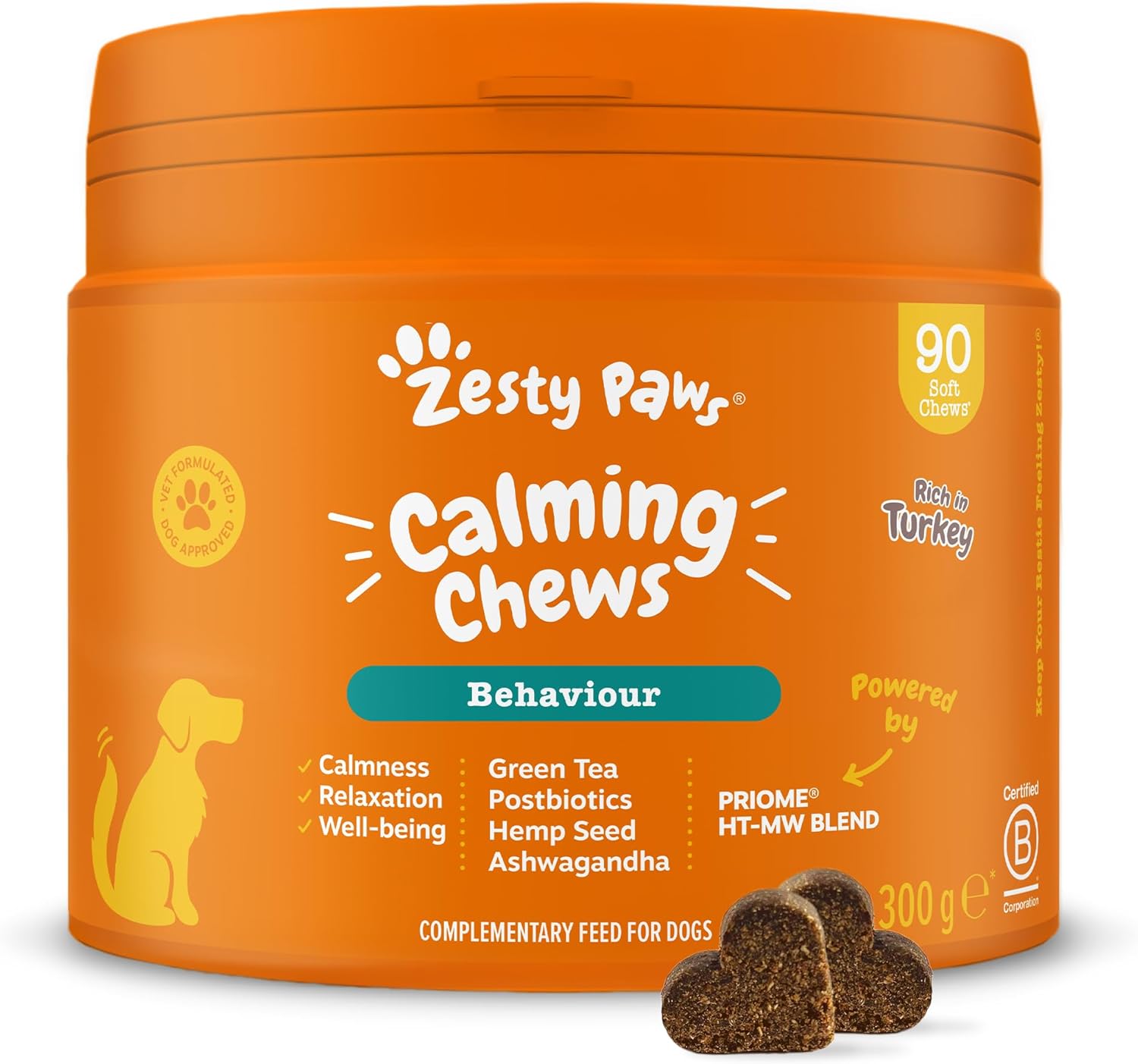 Zesty Paws Calming Treats for Dogs Supplement for Dogs | Dog Anxiety ...