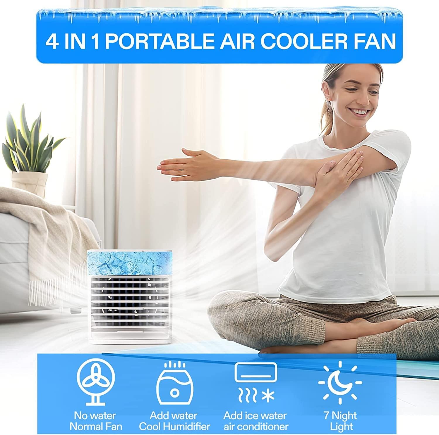 Personal Air Conditioners,USB Portable AC Small Air Conditioner for ...