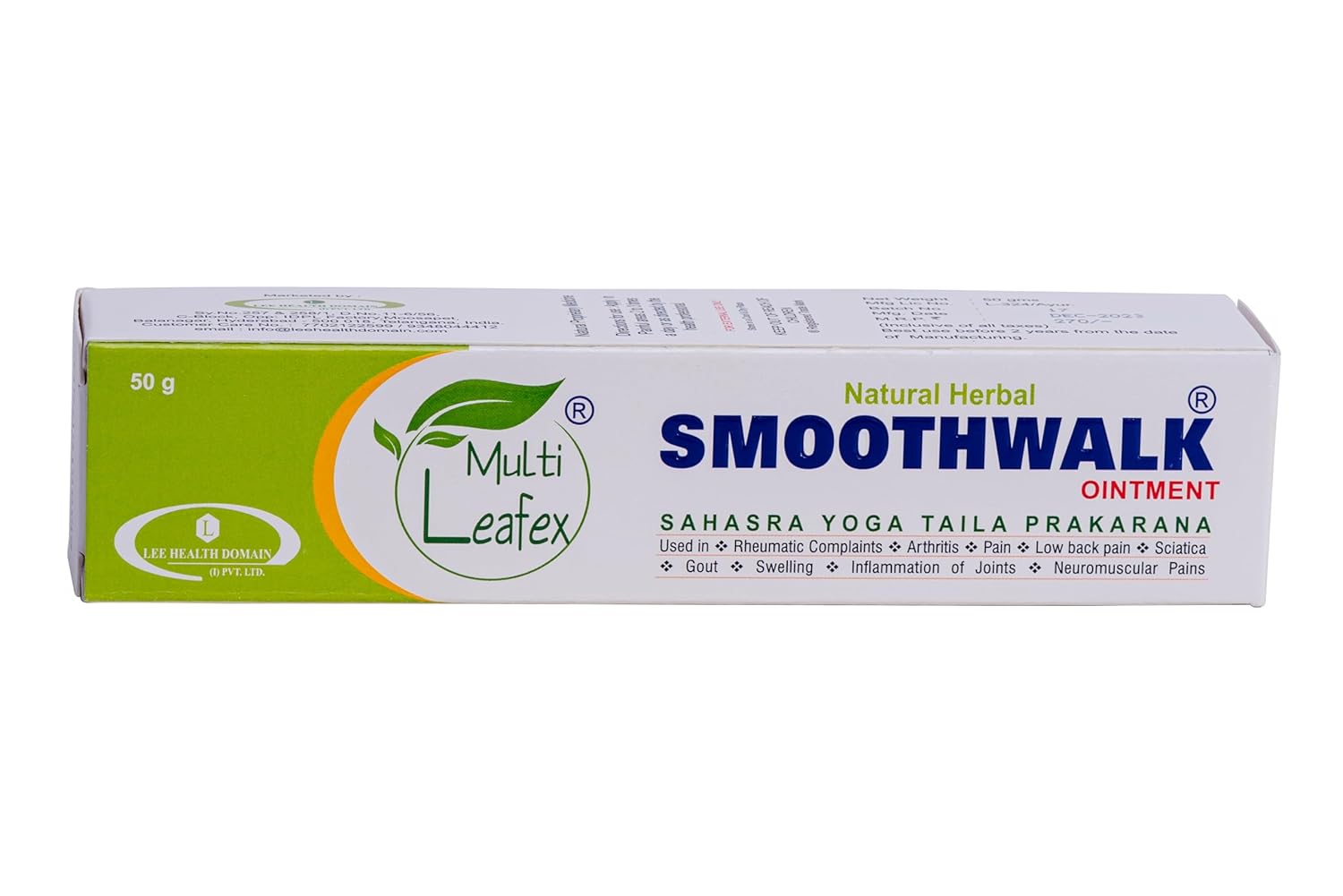 MULTILEAFEX Smoothwalk Ointment 50Gm, Knee Pain, Joint Pain, Suitable ...