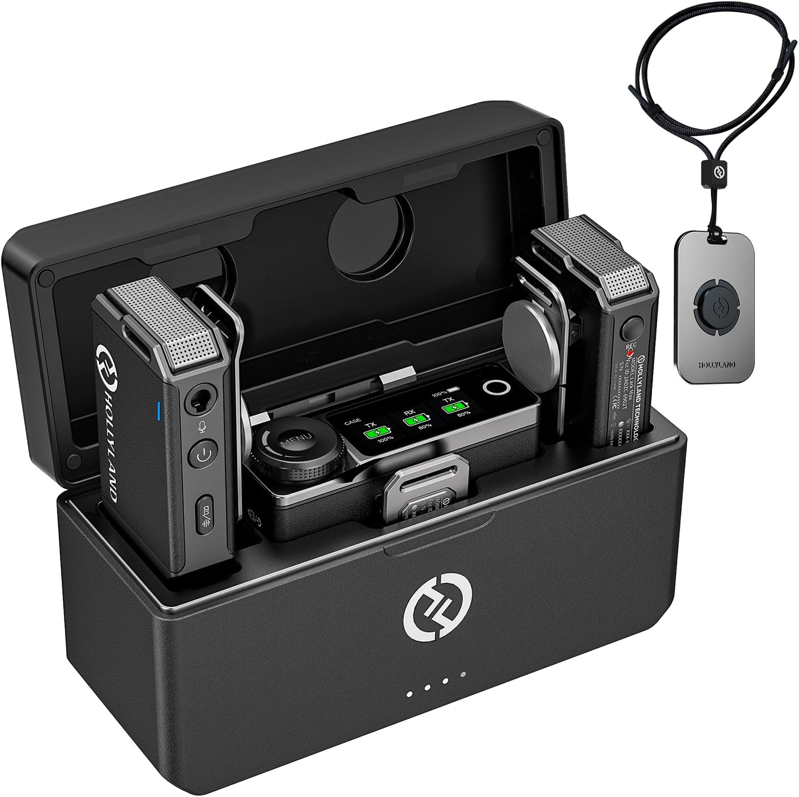 Amazon.com: Hollyland Lark Max Duo Kit Bundle with Adjustable Magnetic ...