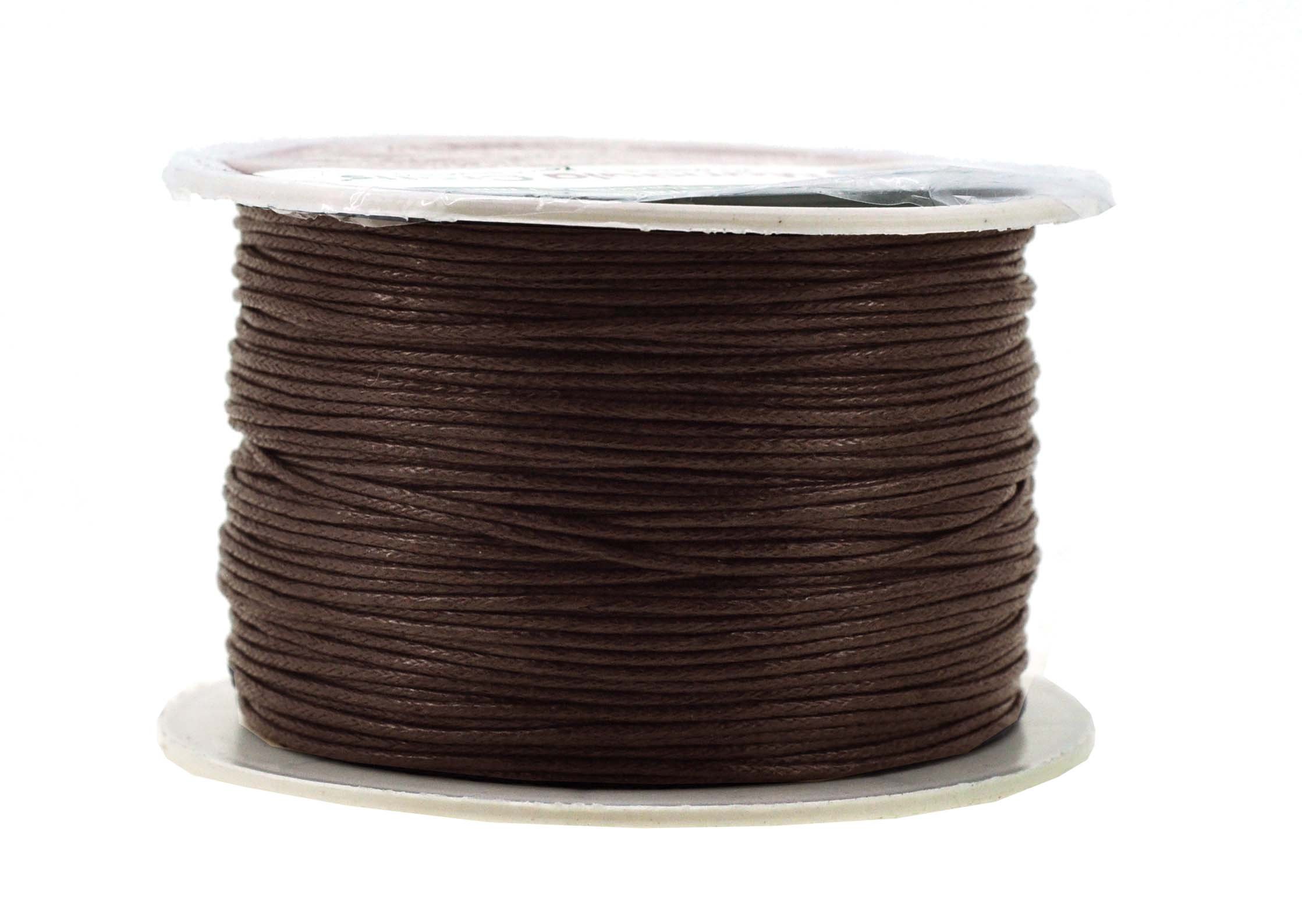 Amazon.com: Mandala Crafts Bistre Brown 1mm Waxed Cord for Jewelry ...