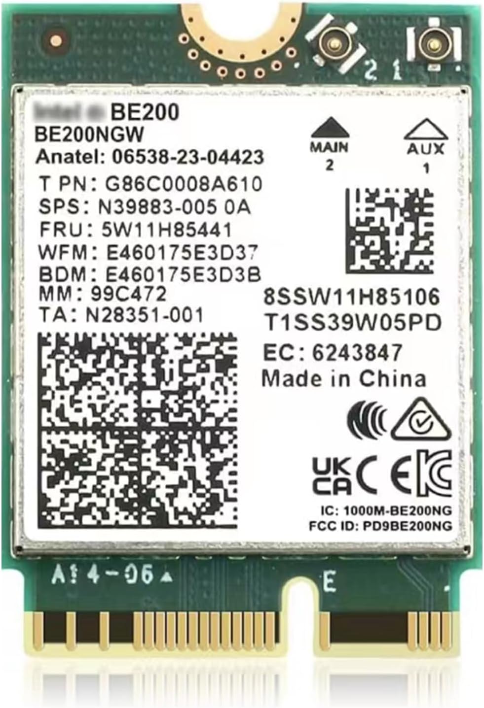 Amazon.in: Buy WiFi 7 BE200NGW M.2 WiFi Card Tri-Band 802.11be WiFi ...