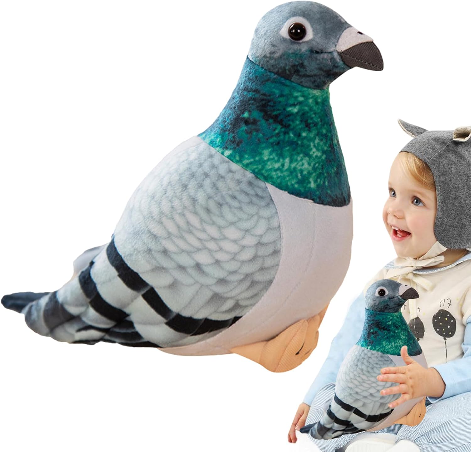 Pelúcia de pombo | Brinquedo de pelúcia macio para pássaros de pelúcia ...
