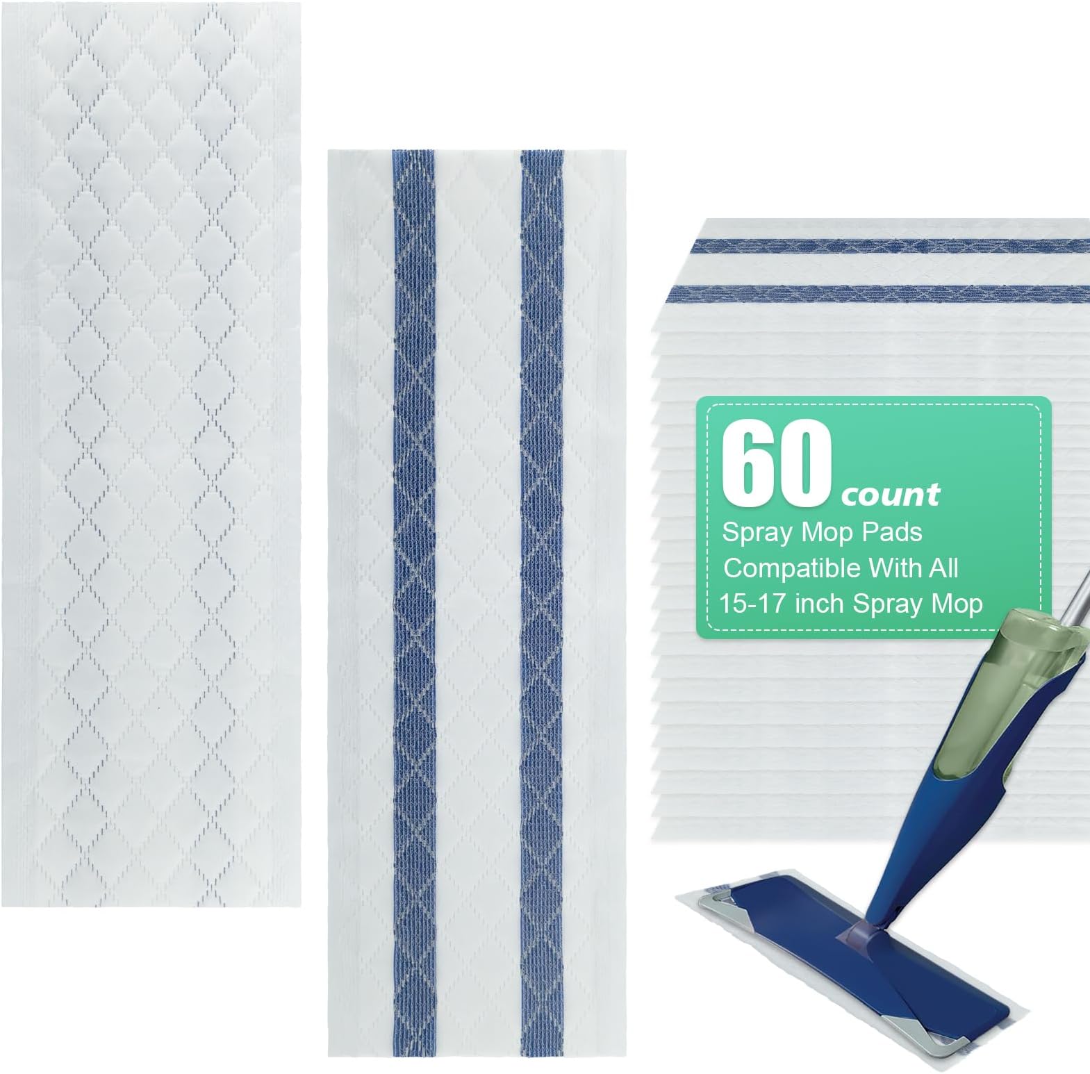 Amazon.com: 60 Pack Deep Cleaning Pad for All Type of 15''-17'' Spray ...