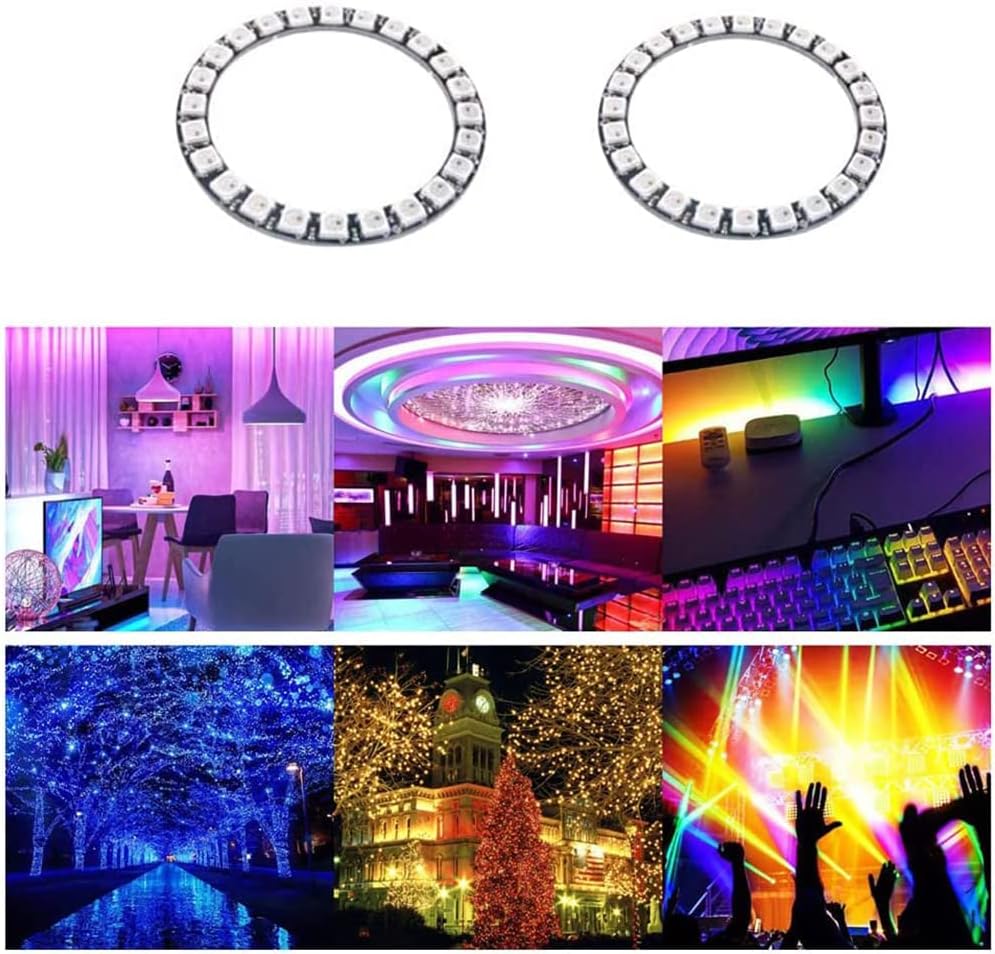 24 Bits WS2812 RGB LED Ring 24 X 5050 WS2812B LED Philippines | Ubuy