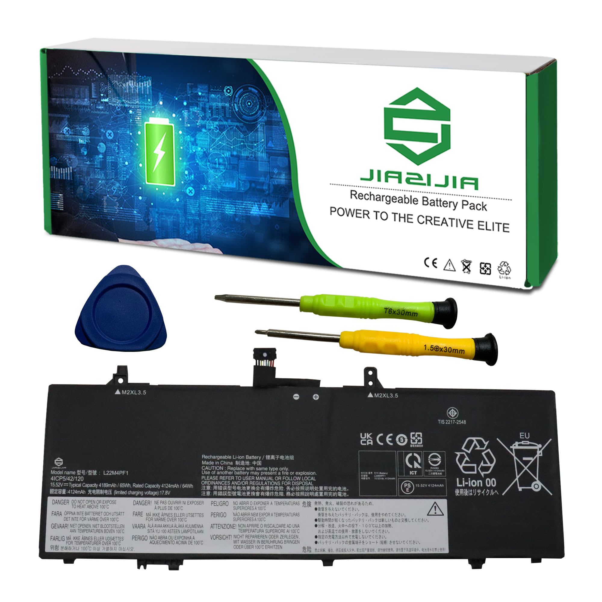 Amazon.com: JIAZIJIA L22M4PF1 Laptop Battery Replacement for Lenovo ...