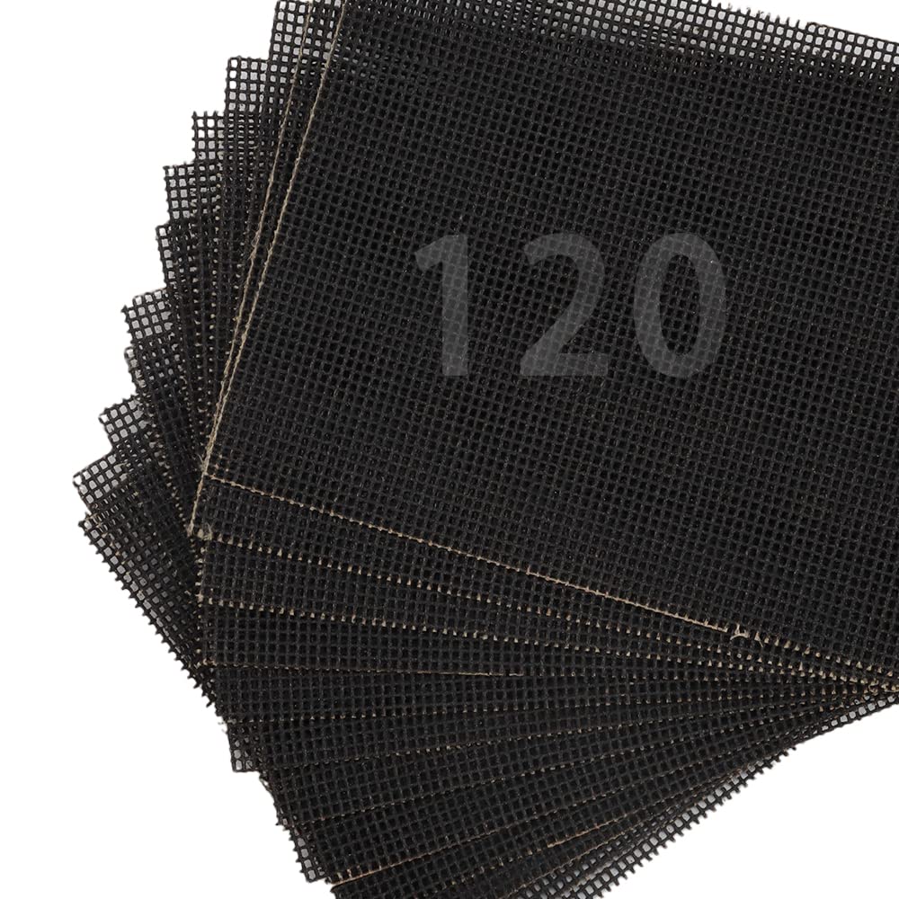 SCOTTCHEN Sanding Mesh 1/4 Sheet (12pcs) 5.5" x 4.5" for Palm Sanders ...