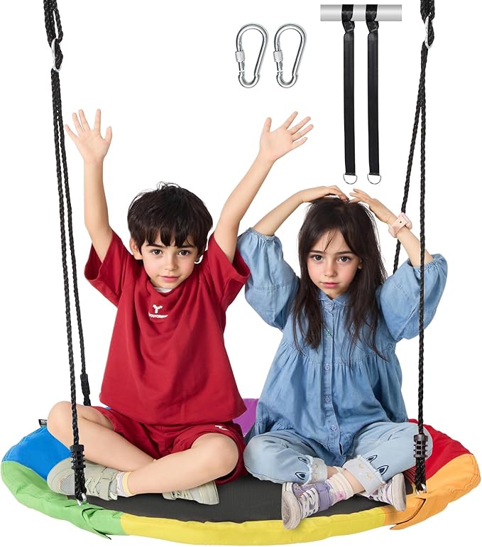 Amazon.com: 750lbs Weight Capacity, 40 Inch Saucer Swing, 900D Oxford ...