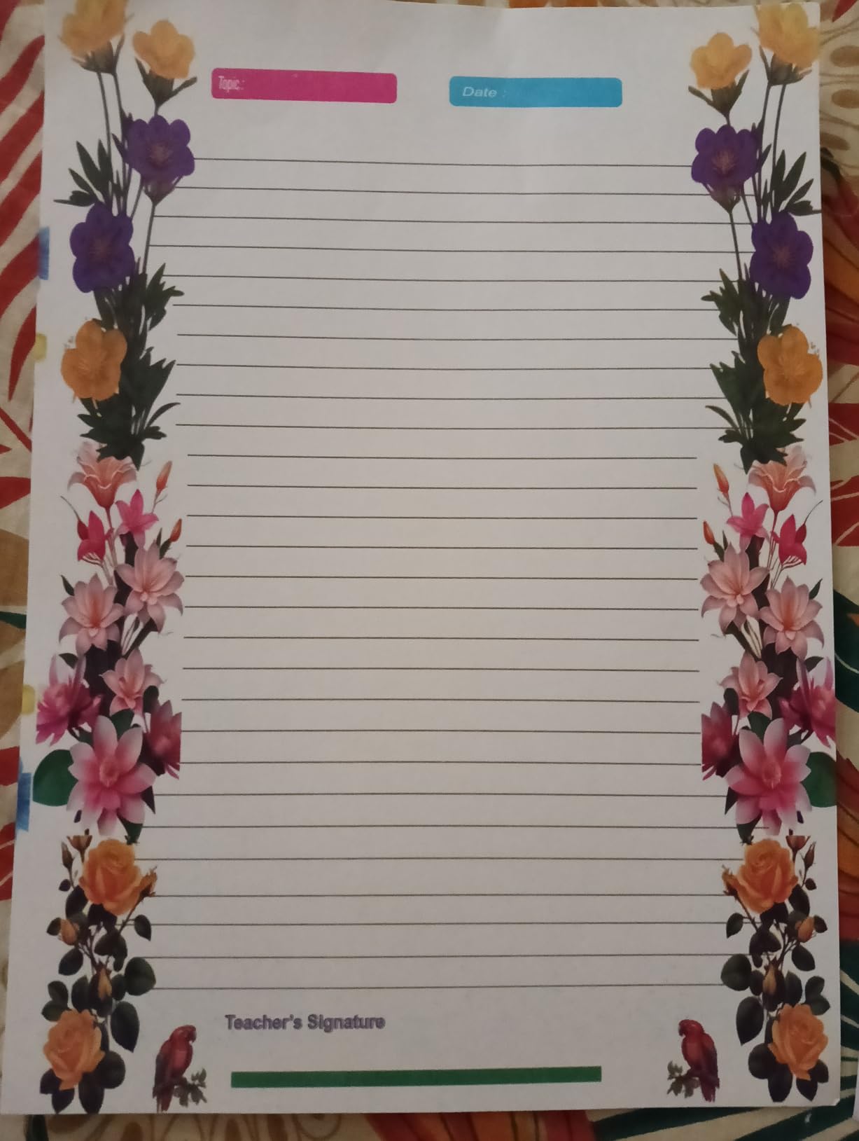 Eclet A4 Designer Sheets for Project Design Print Sheets 60 Papers for ...