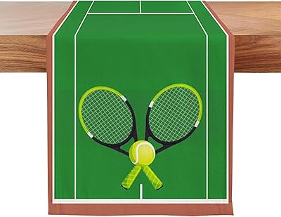 Amazon.com: Nepnuser Tennis Ball Table Runner Sports Themed Event ...