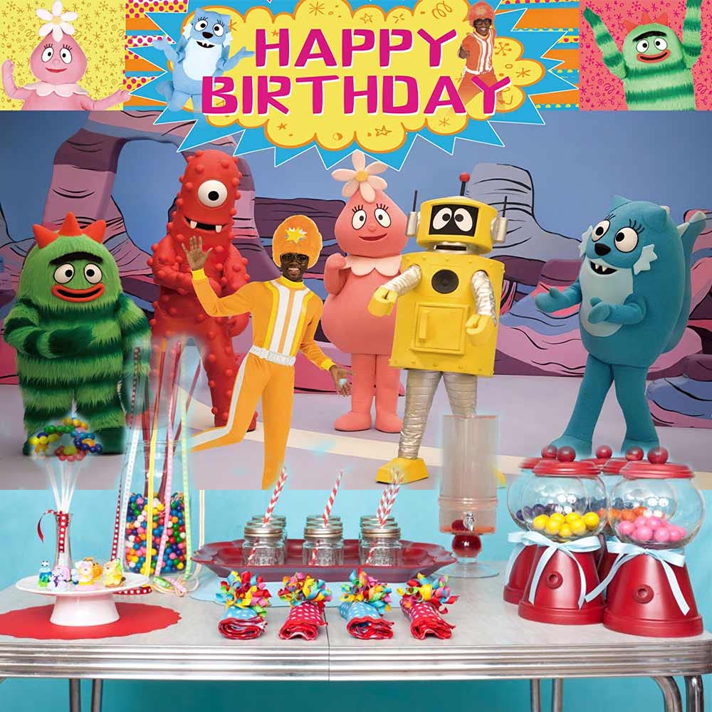 Yo Gabba Gabba Banner Large Backdrop For Birthday Parties Yo Gabba