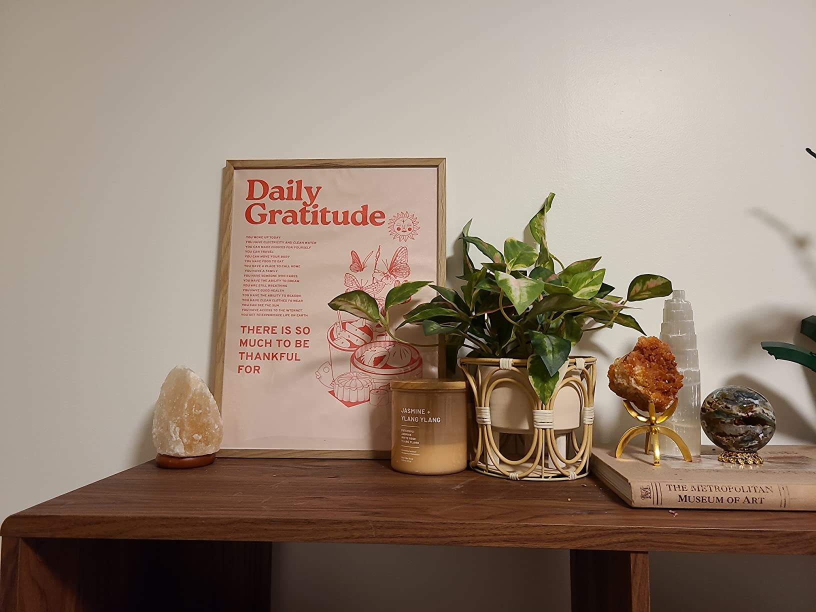 Amazon.com: IXMAH Vintage Pink Positive Quotes Daily Gratitude Posters ...