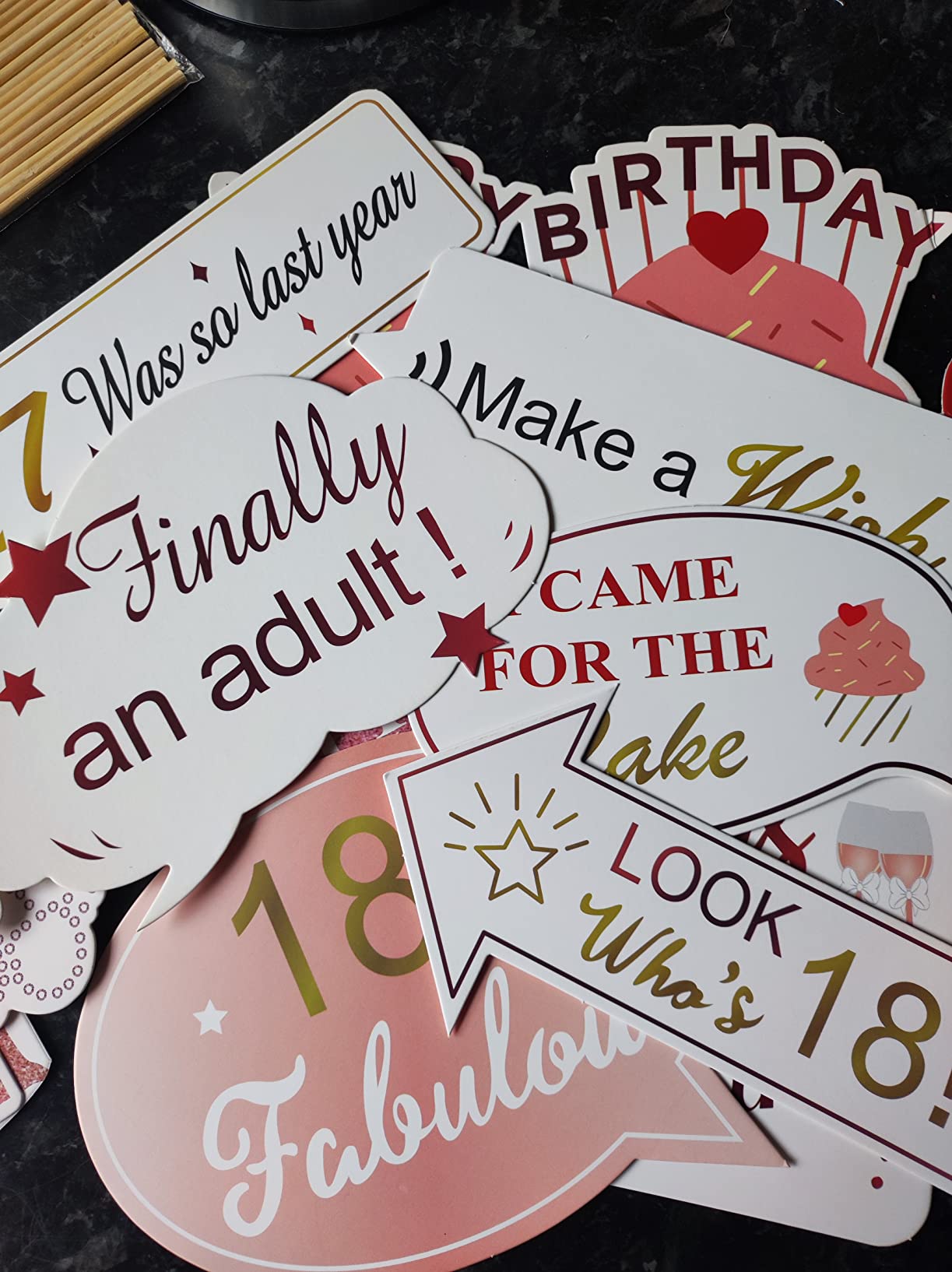 18th Birthday Photo Booth Props, LMSHOWOWO Inflatable Photo Booth Frame ...