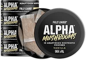Amazon.com: Fully Loaded Alpha Mushroom Pouches - Adaptogen Nootropic ...