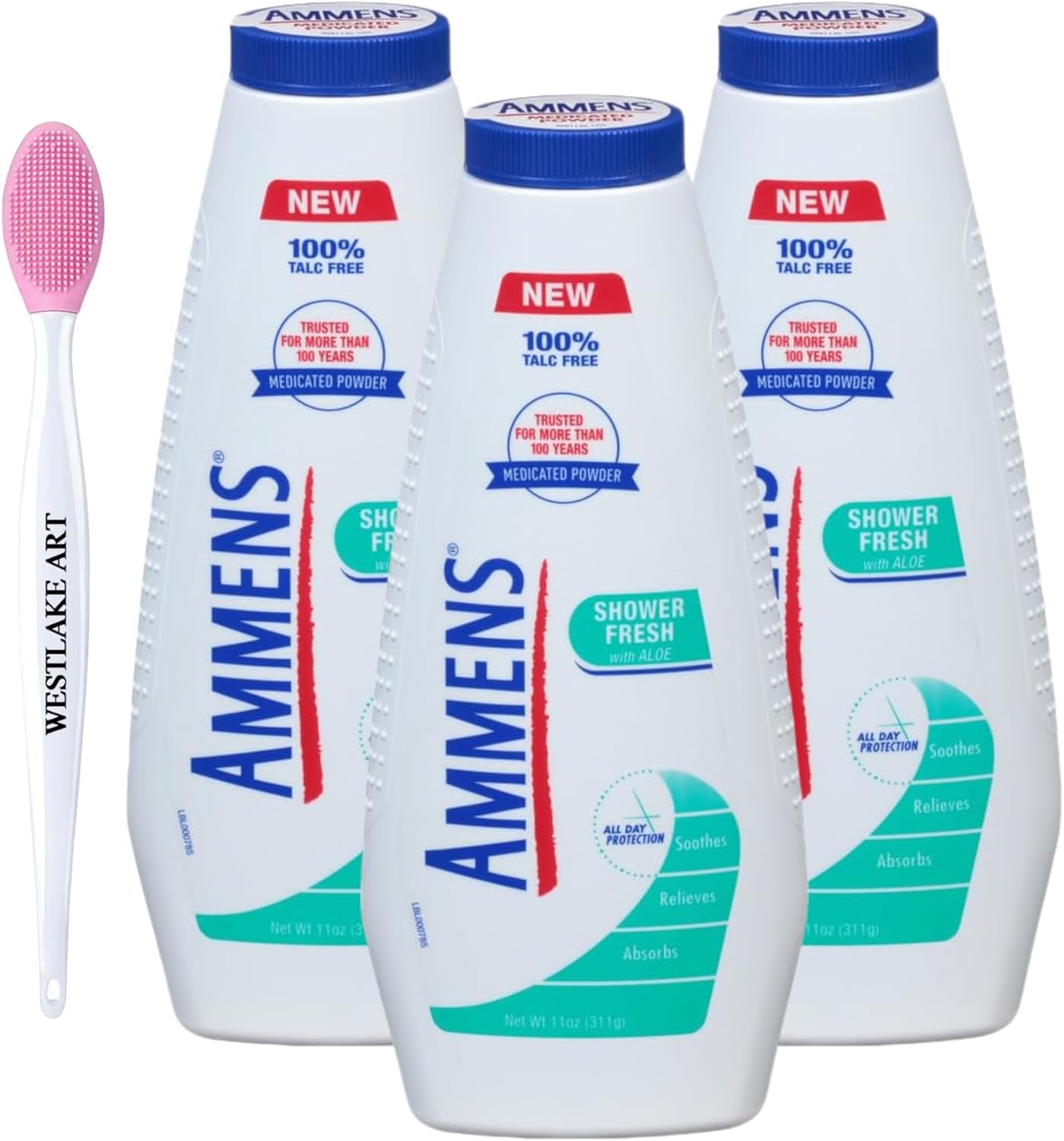 Amazon.com: Shower Fresh Talc-Free Body Powder, 11 Oz - Soothing ...