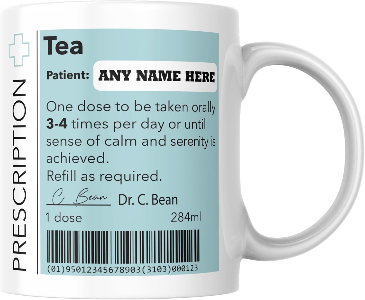 Funny Prescription Mug, Personalised Prescription Mug, Doctor Surgery ...