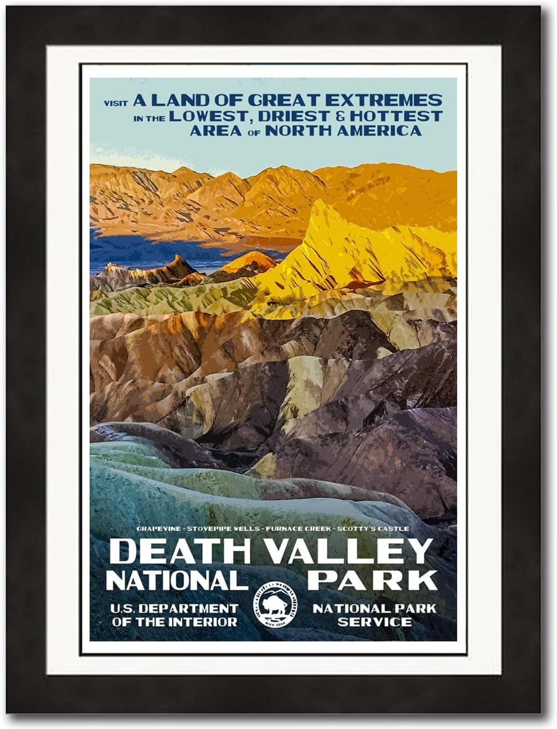 Amazon.com: National Park Posters Death Valley National Park, Add Some ...