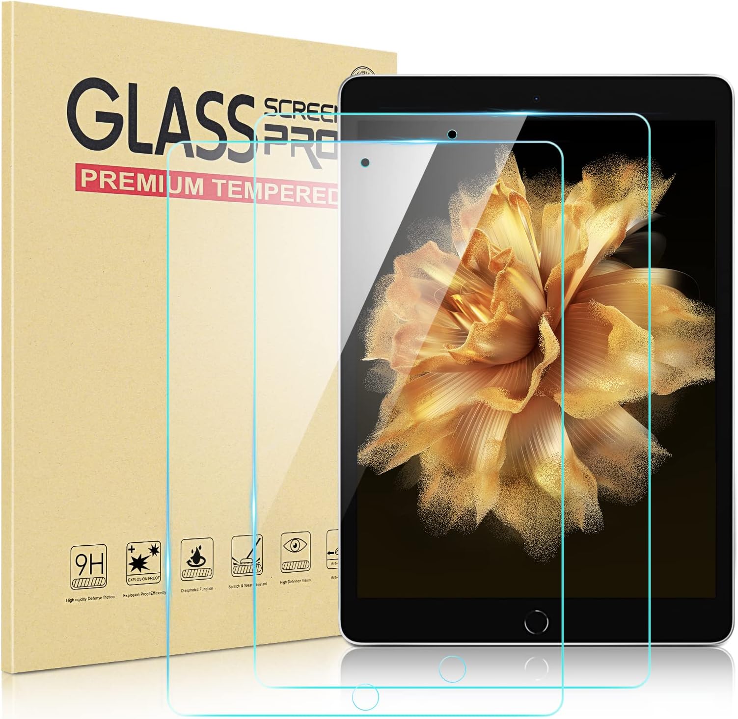 Amazon.com: SIBEITU 2 Pack Screen Protector for iPad 6th Generation 9.7 ...