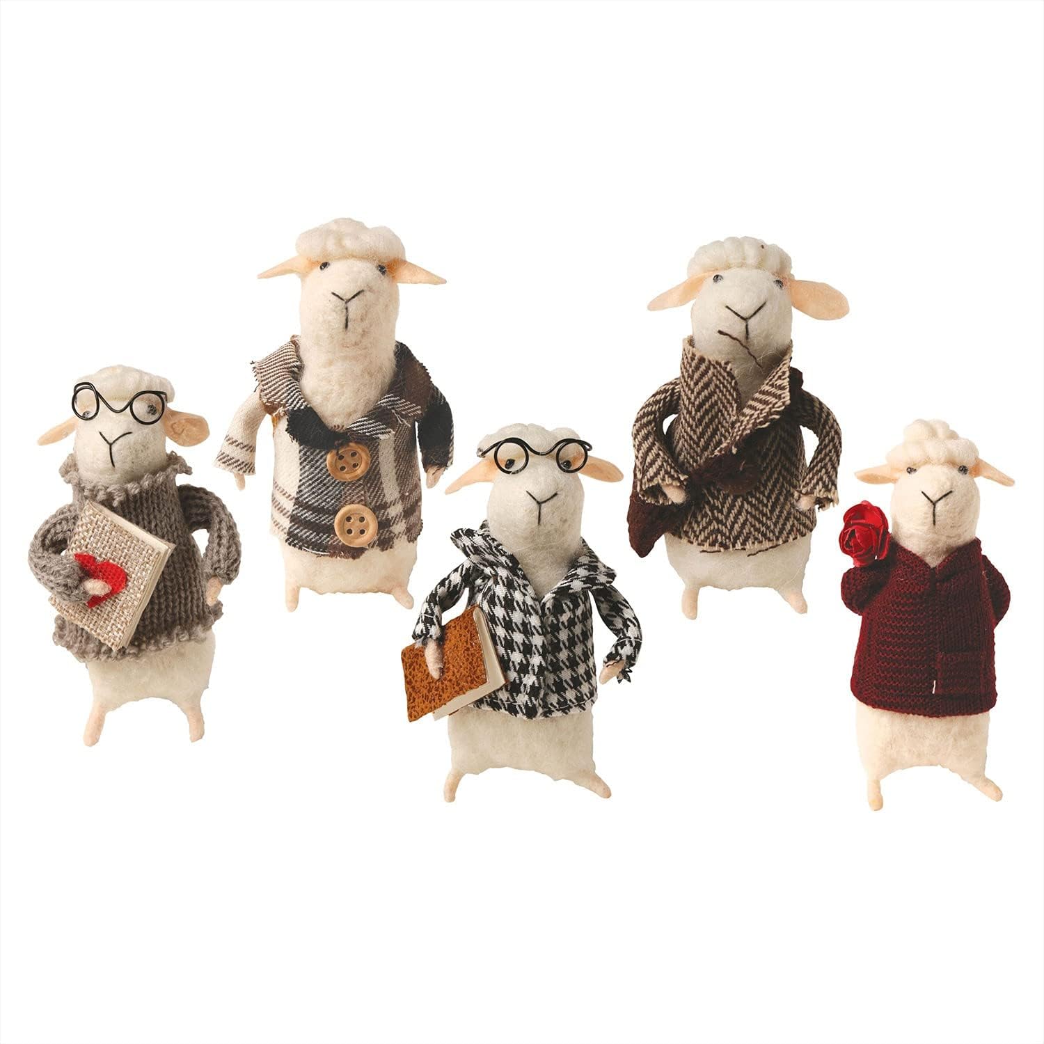 Amazon.com: Blossom Bucket Sheep Figurines Bundle of 2 Items-Set of 3 ...