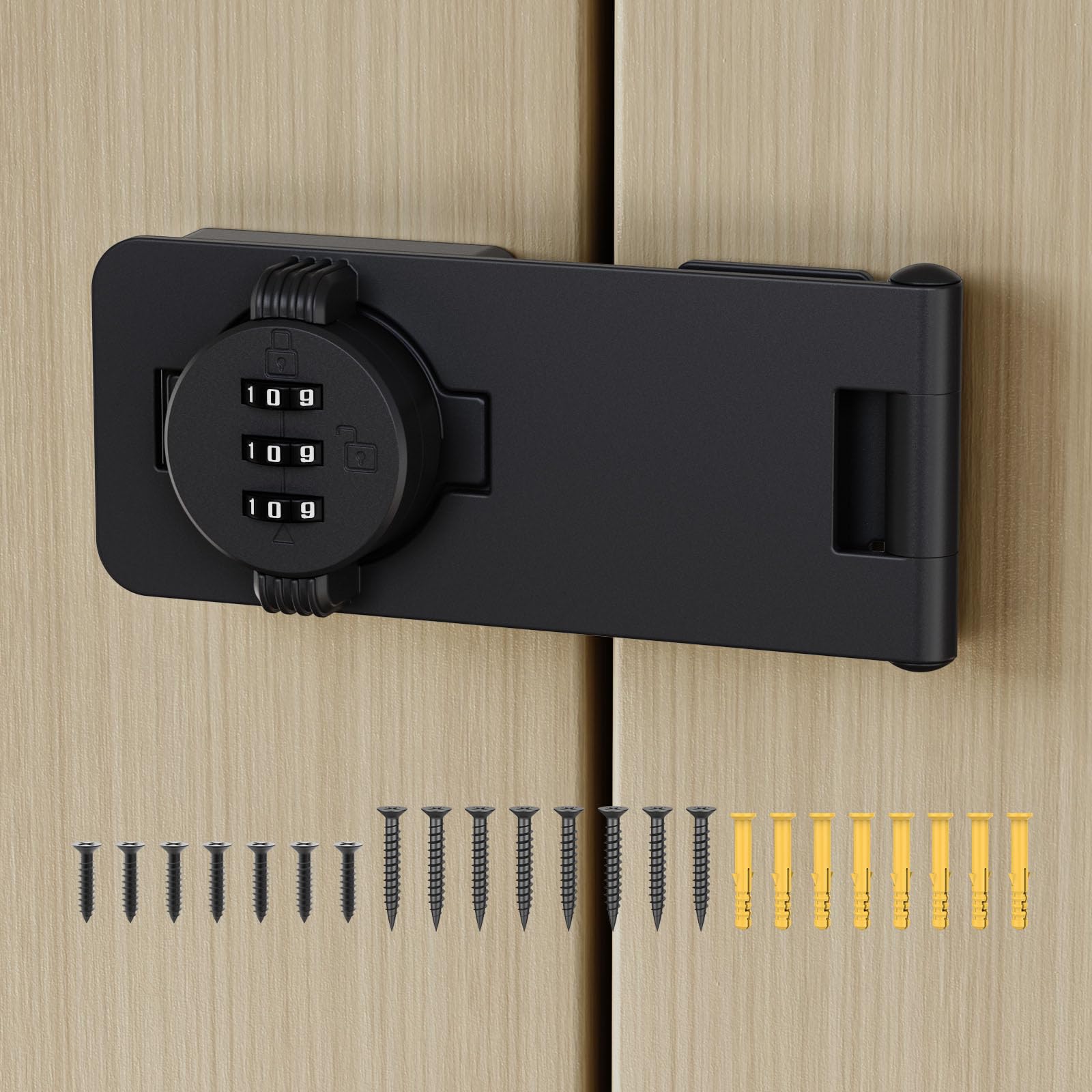 Snapklik.com : Mixizigoz Keyless Cabinet Lock, 4.5 Inch Household ...