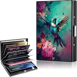 Amazon.com: Metal Wallet,Credit Card Holder for Women,Aluminum Wallet ...