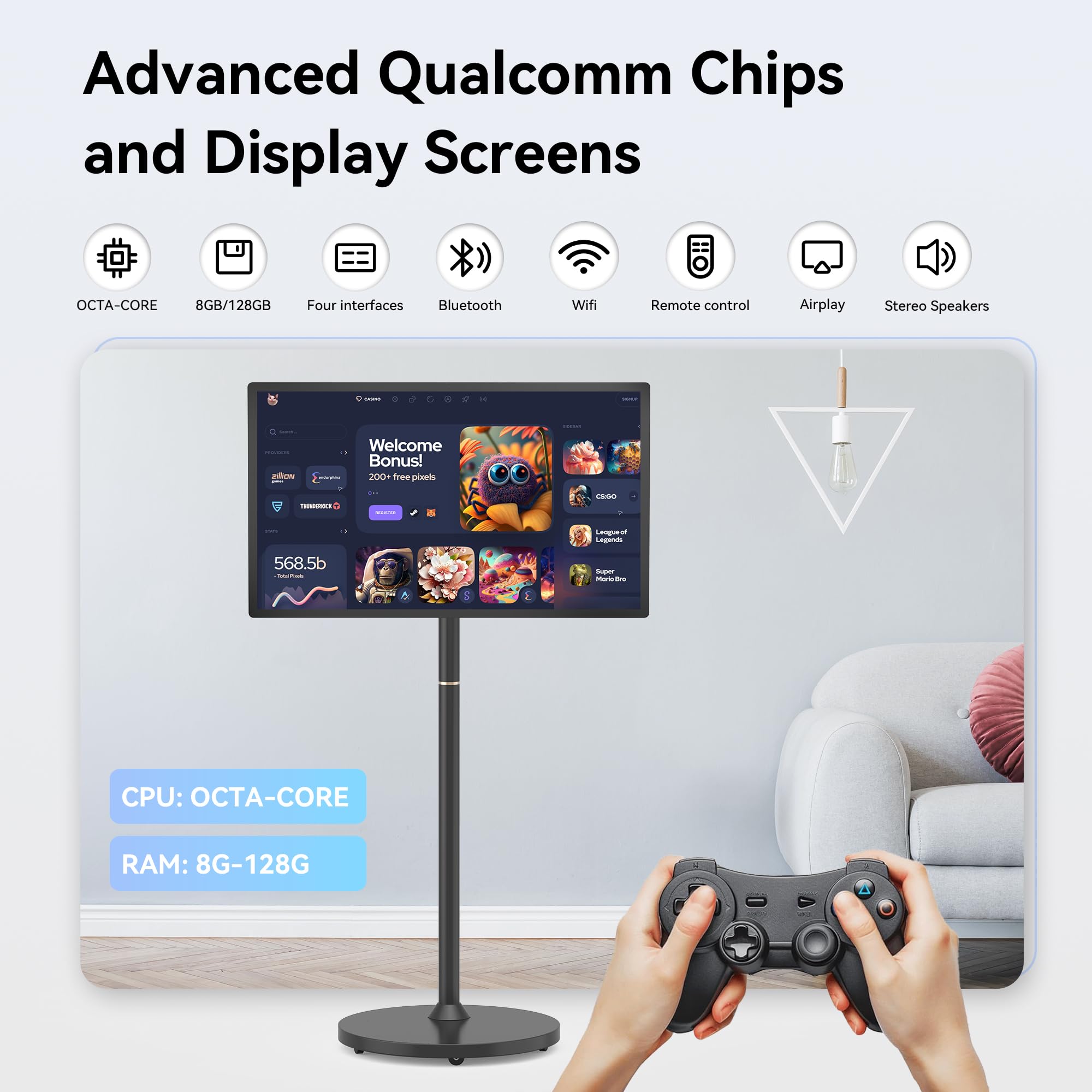 Lg Stand By Me Portable Touch Screen Tv ApoloSign 32 Inch FHD Smart ...