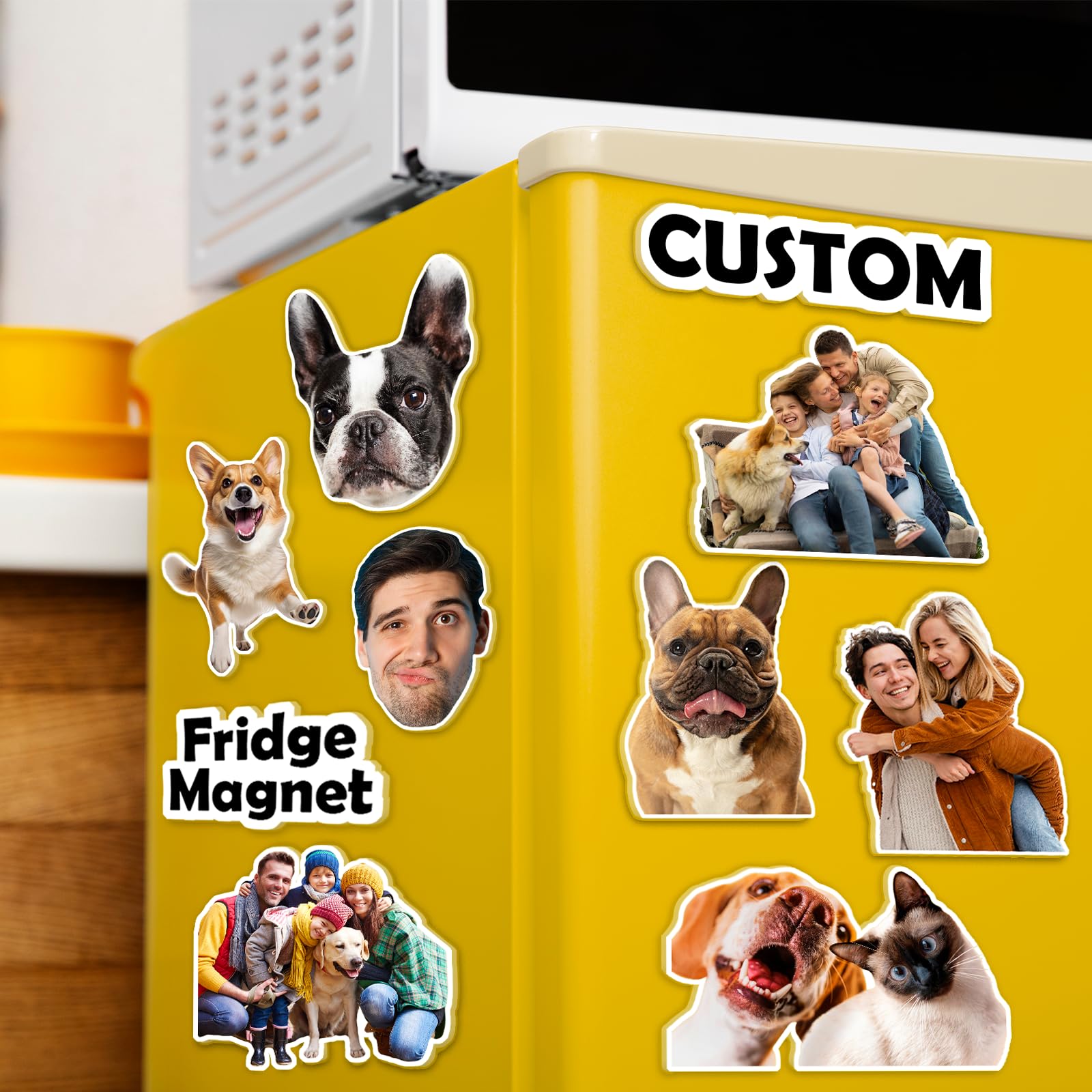 Amazon.com: XRLSG Custom Magnets for Fridge Personalized Acrylic Shaped ...