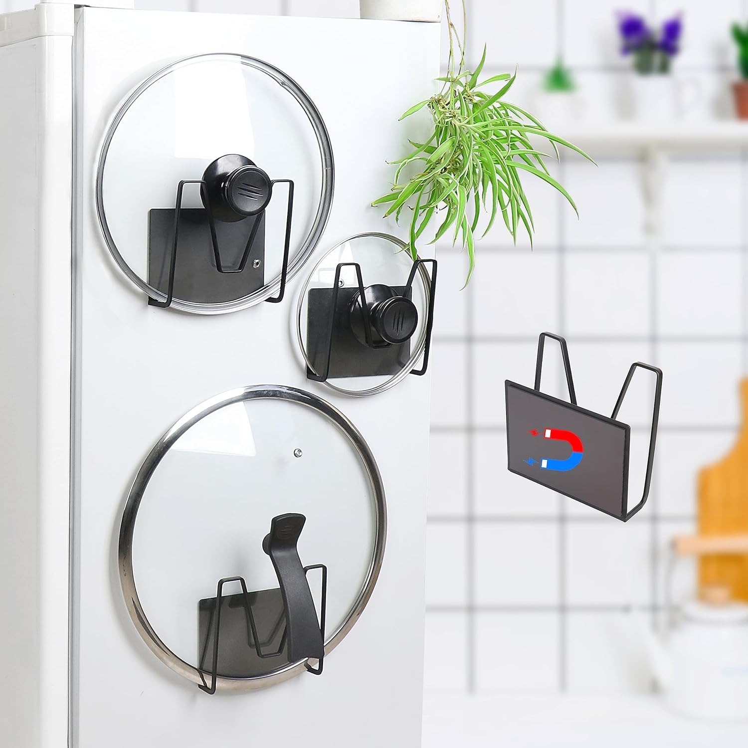 Amazon.com - WECXA Magnetic Pot Lid Organizer