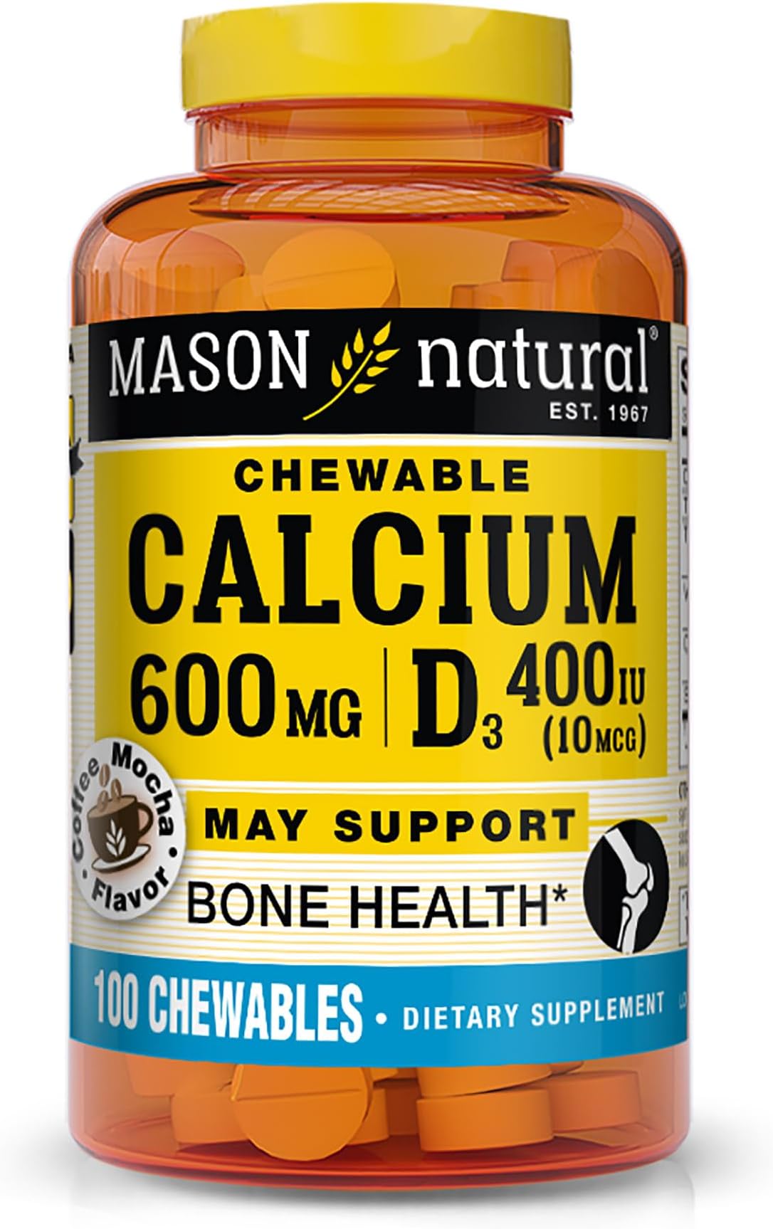 Amazon.com: MASON NATURAL Calcium 600 mg with Vitamin D3 - Supports ...
