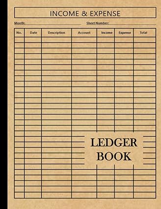 Amazon.com: Ledger Book: Income and Expense Log Book For Small Business ...