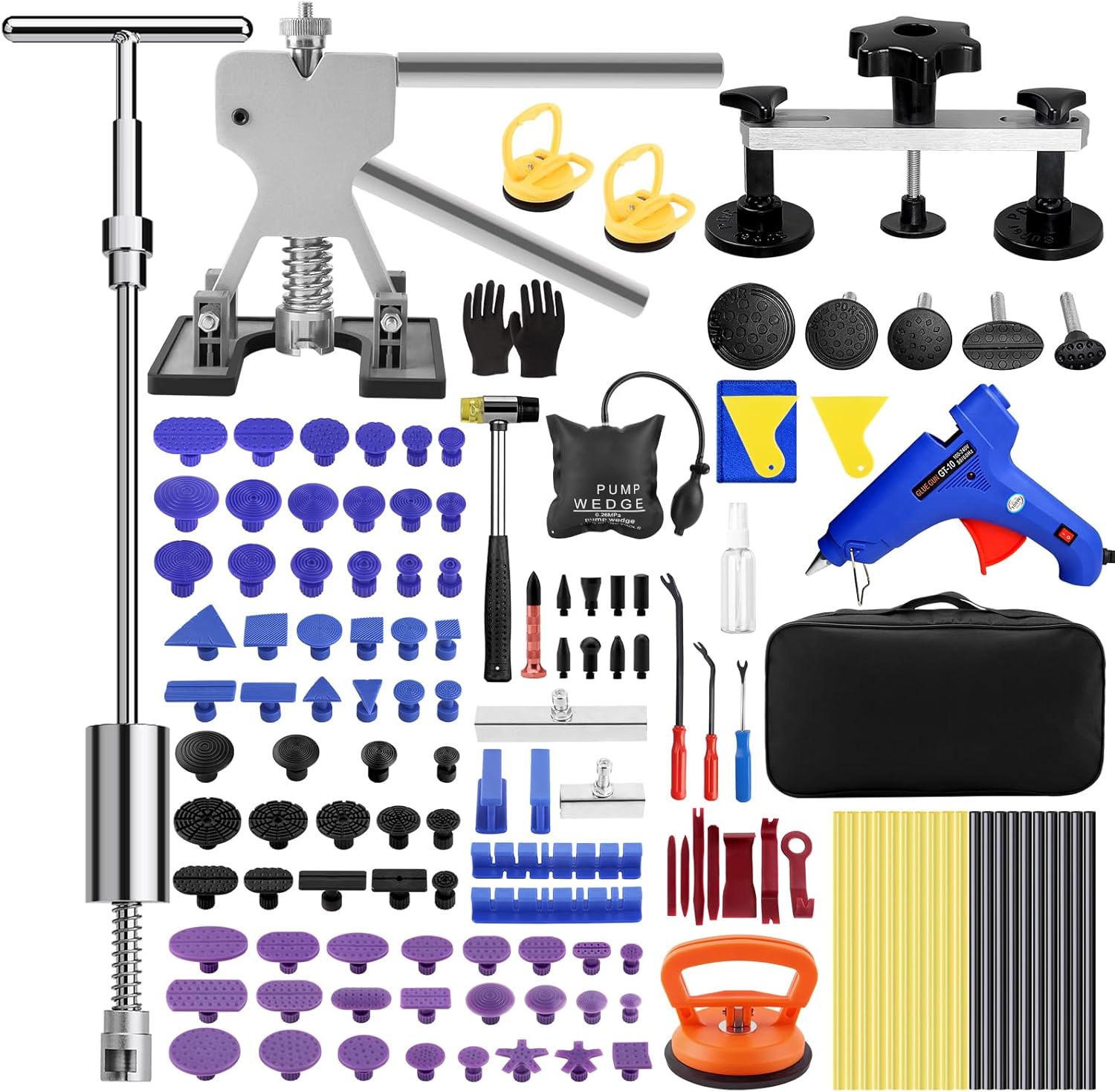 Amazon.com: DentWiz Car Dent Repair Kit Paintless Dent Removal Tools ...