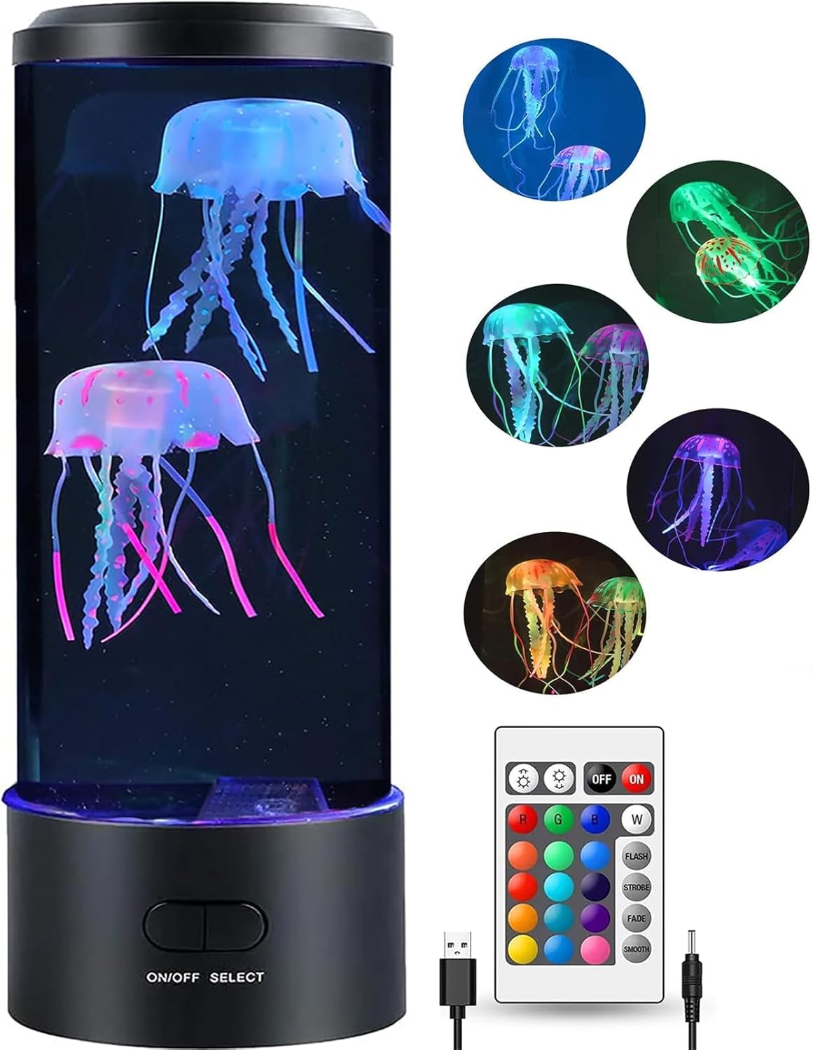 AONAT Lava lamp Jellyfish Aquarium Lamp Sensory Lights with Remote ...