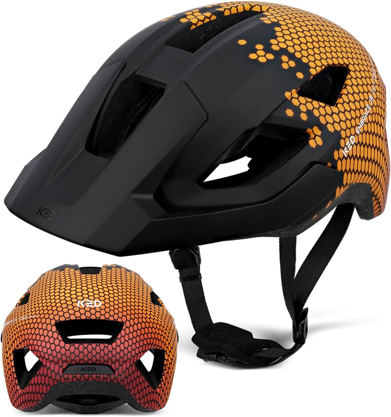 KED Embrace JR | Kids Bike Helmet with Integrated Visor & Optional LED ...