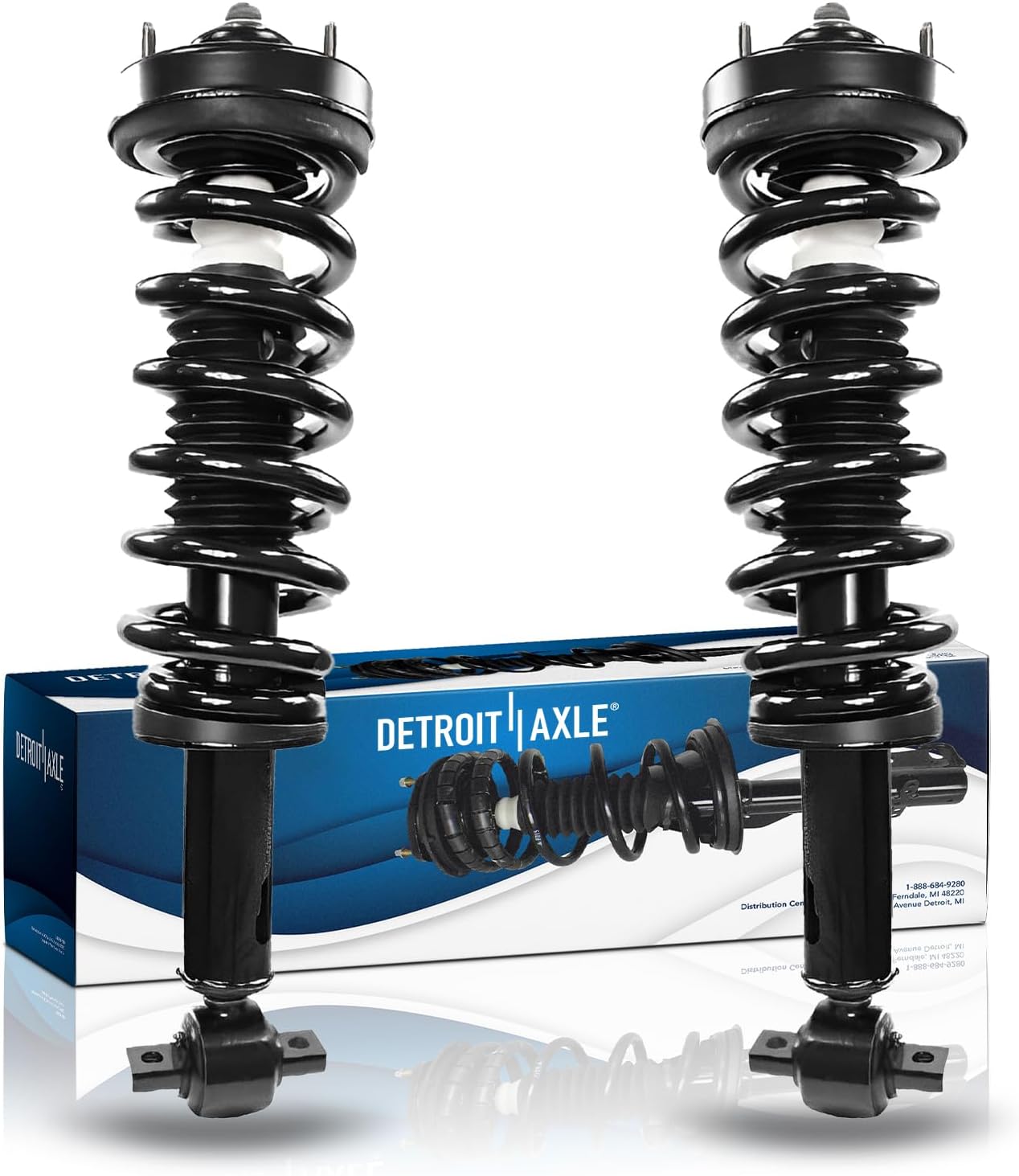 Amazon.com: Detroit Axle - 4WD 2 Front Struts for 2009-2013 Ford F-150 ...
