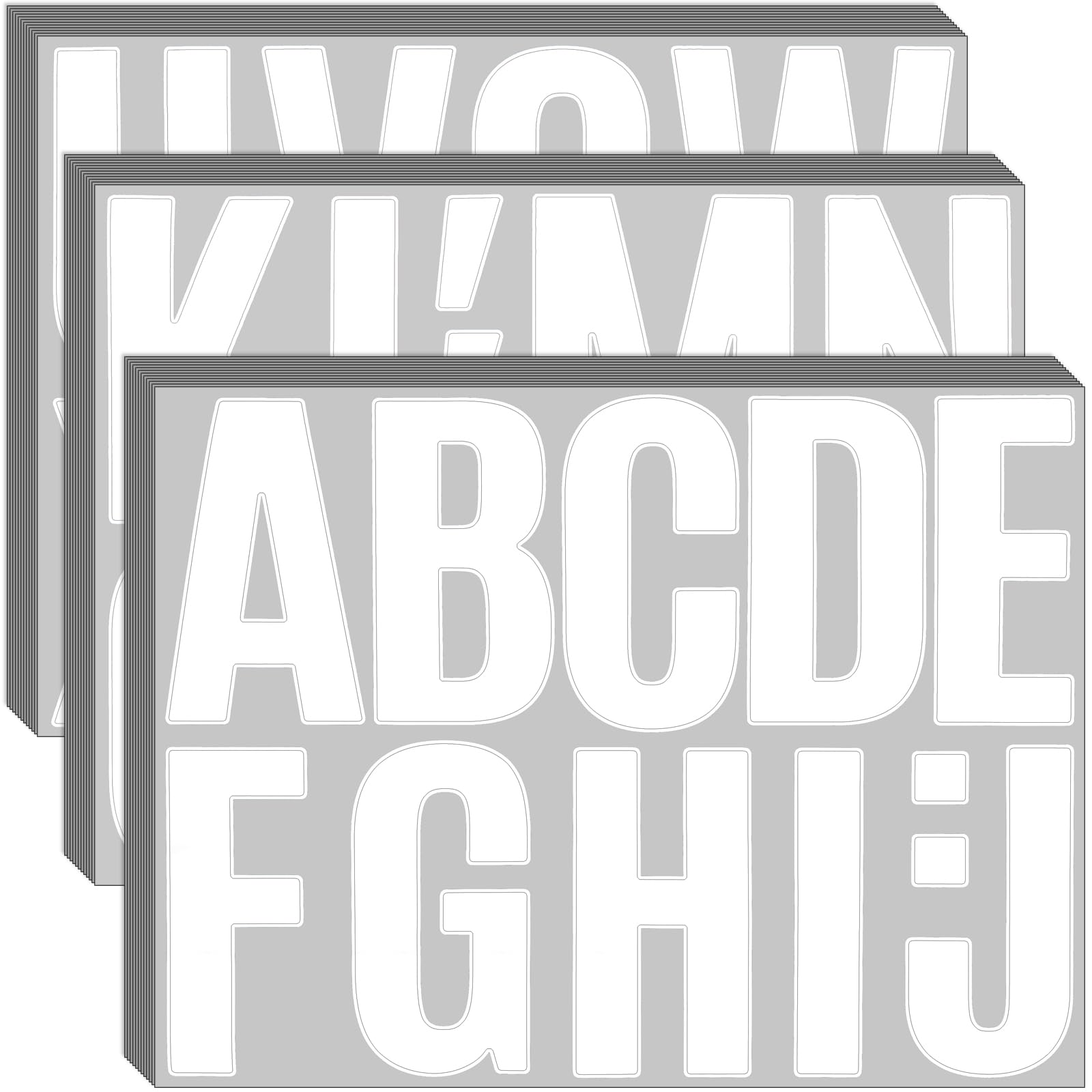 Amazon.com: Bemeol 408 Pieces 36 Sheets Letter Stickers Big Font ...