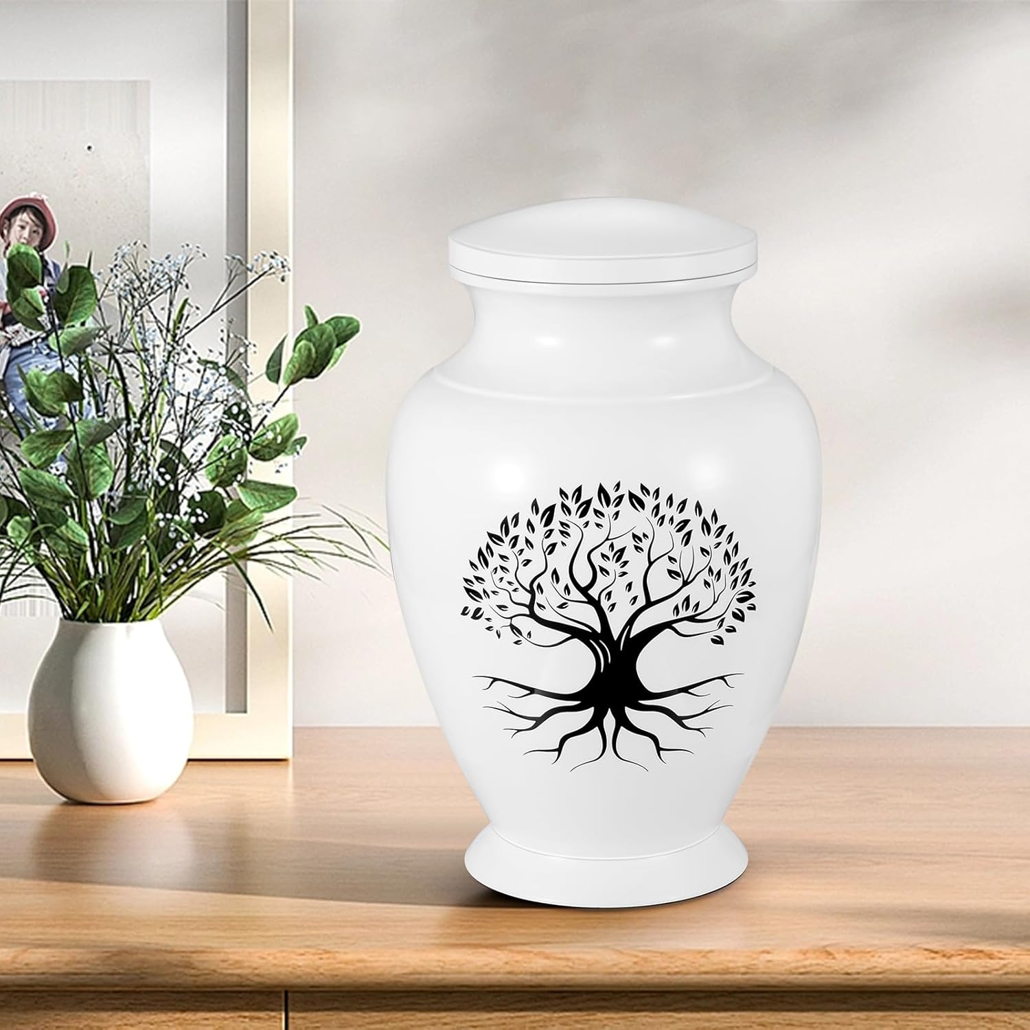 Amazon.com: Cremation Urns for Human Ashes 10 Inch Decorative Urn Tree ...