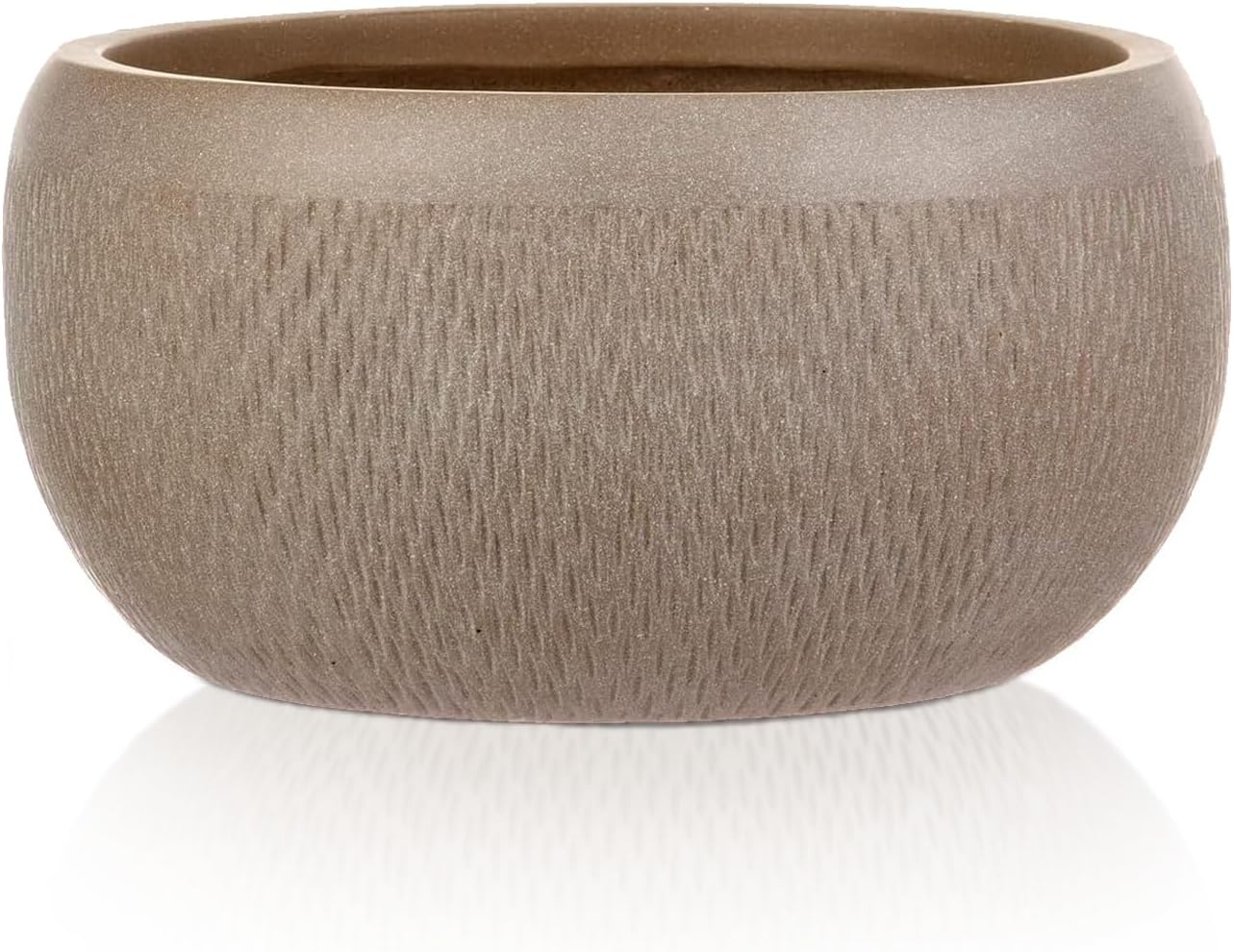 IDEALIST 17 Inch Large Garden Bowl Planter | Mesh Taupe Reinforced ...