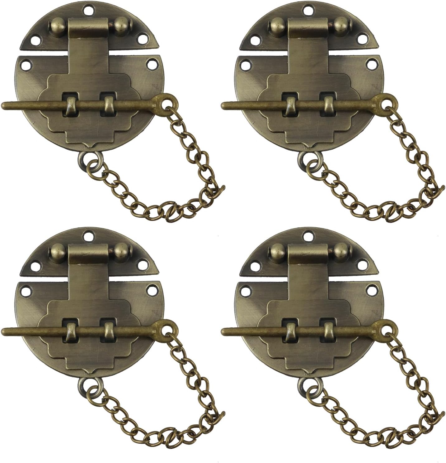 MY MIRONEY 4PCS Decorative Latch Hasps Vintage Box Latch Lock Hardware ...