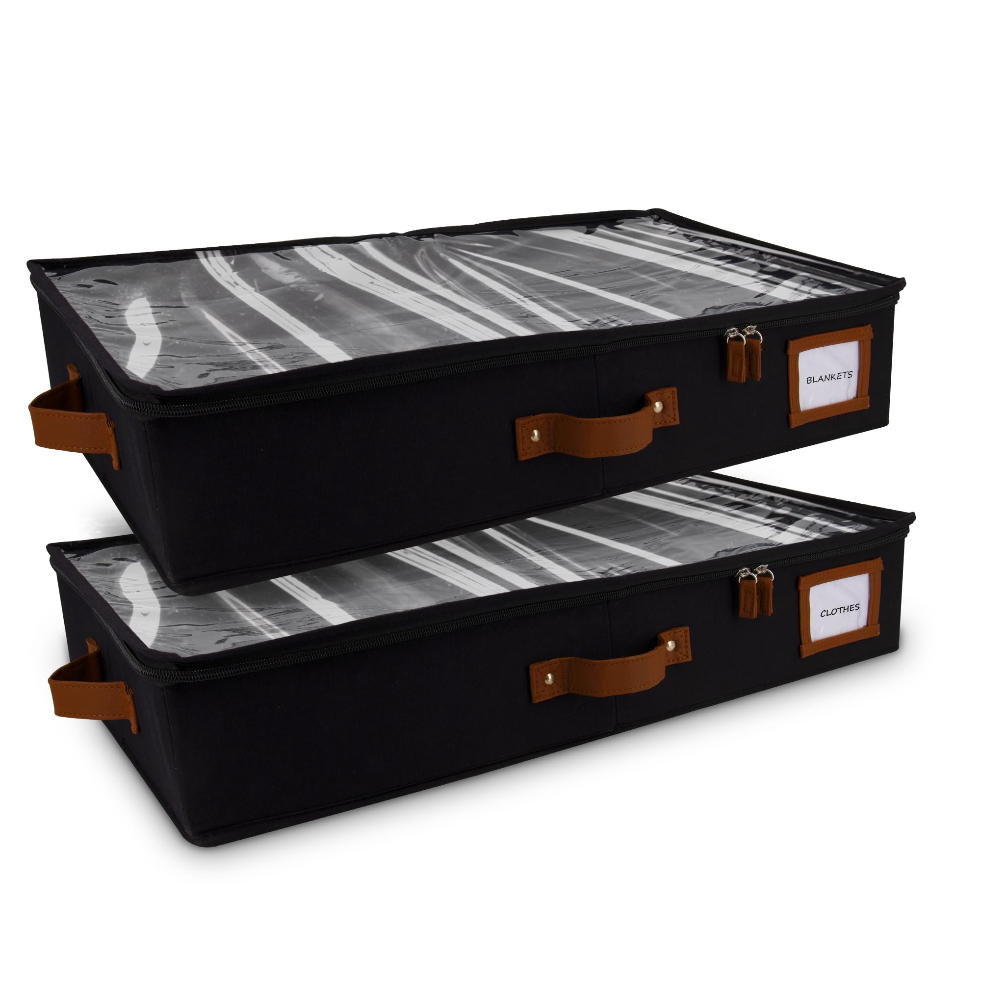 Amazon.com: HOMELUX THEORY 2pc Under Bed Storage Containers, Bedroom ...