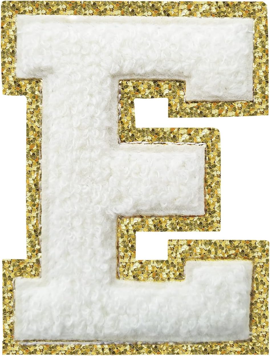 Amazon.com: Lyvur Letter Patches Iron on 3Pcs Chenille Letters for ...