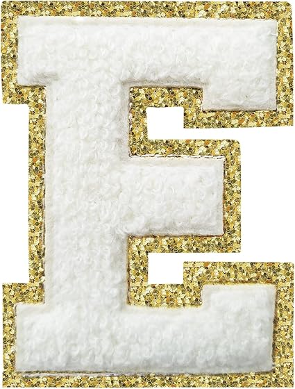 Amazon.com: Lyvur Letter Patches Iron on 3Pcs Chenille Letters for ...