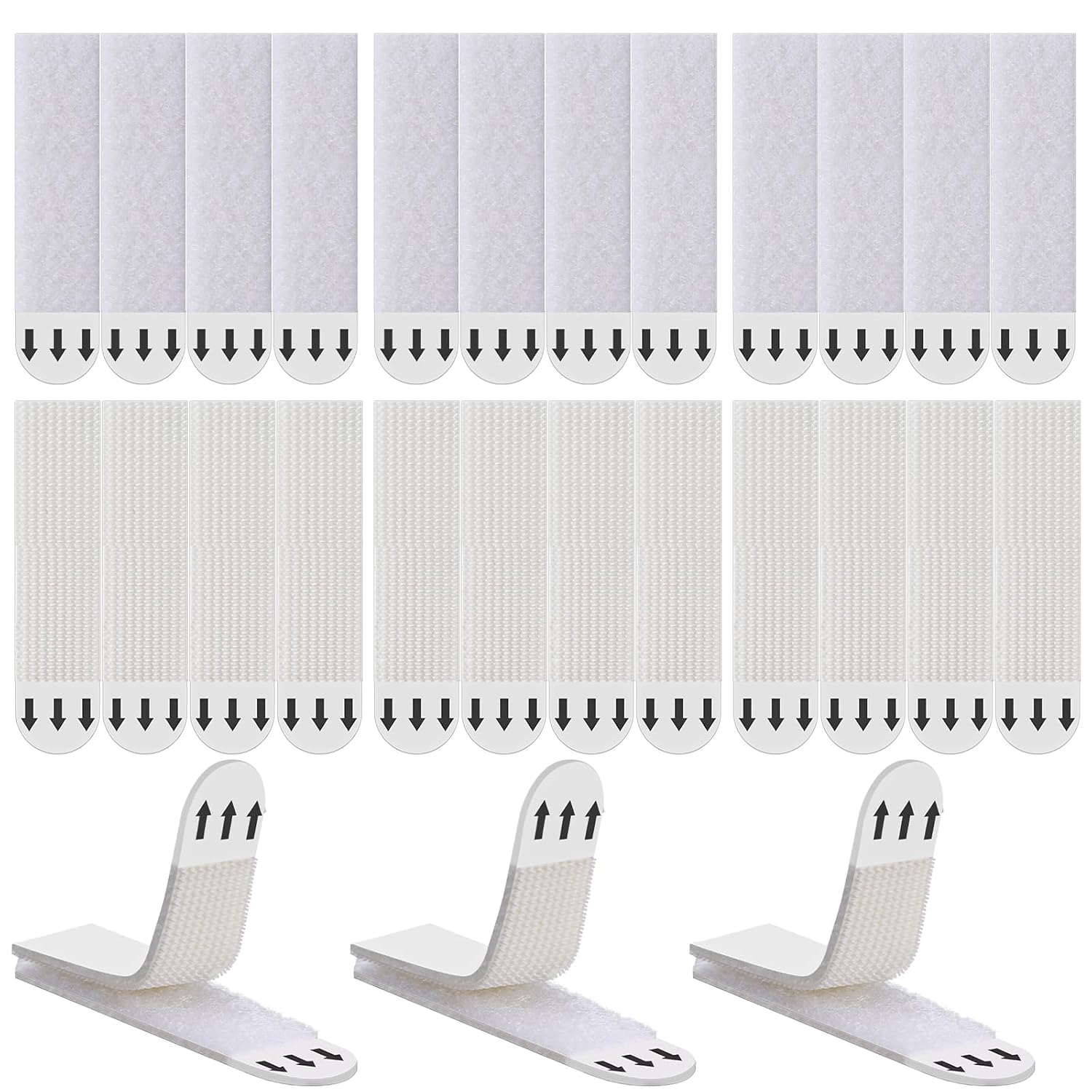 Wenqik 20 Pairs Picture Hanging Strips Heavy Duty Picture Hanger Kit ...