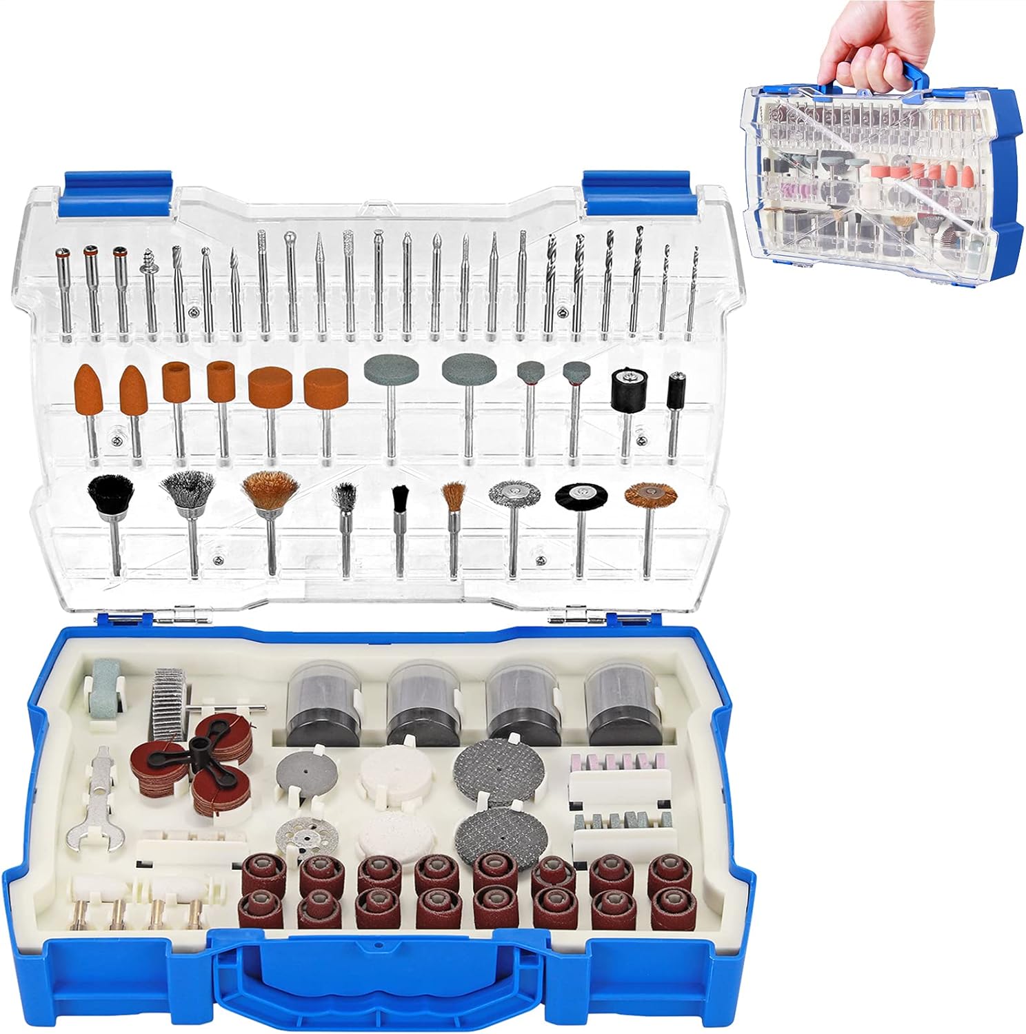 Kamtop Rotary Tool Accessories Kit, 365 Pieces Multi-Functional Rotary ...