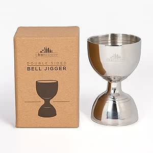 Amazon.com: A Bar Above Premium Bell Jigger, 304 Stainless Steel Double Cocktail Jigger with 10 ...