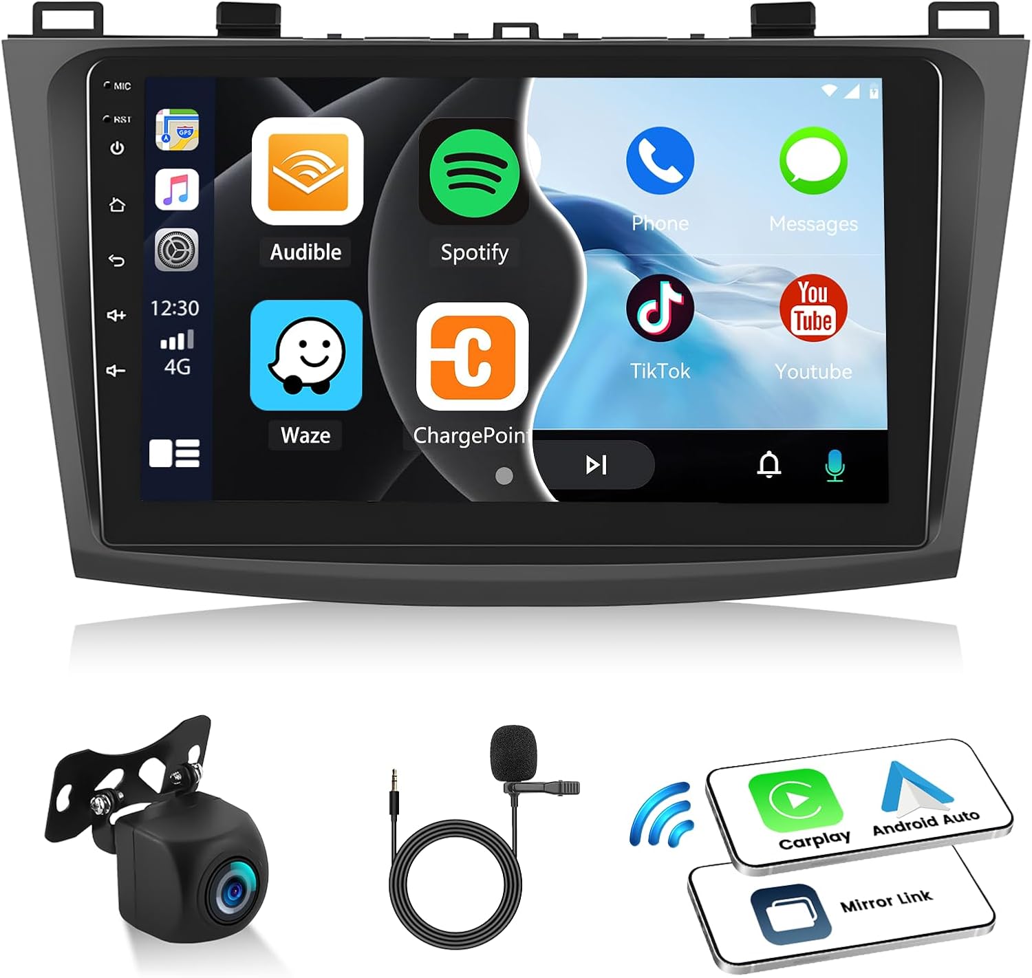 Amazon.com: 2+64G Android Car Radio for Mazda 3 2009-2013 Apple CarPlay ...