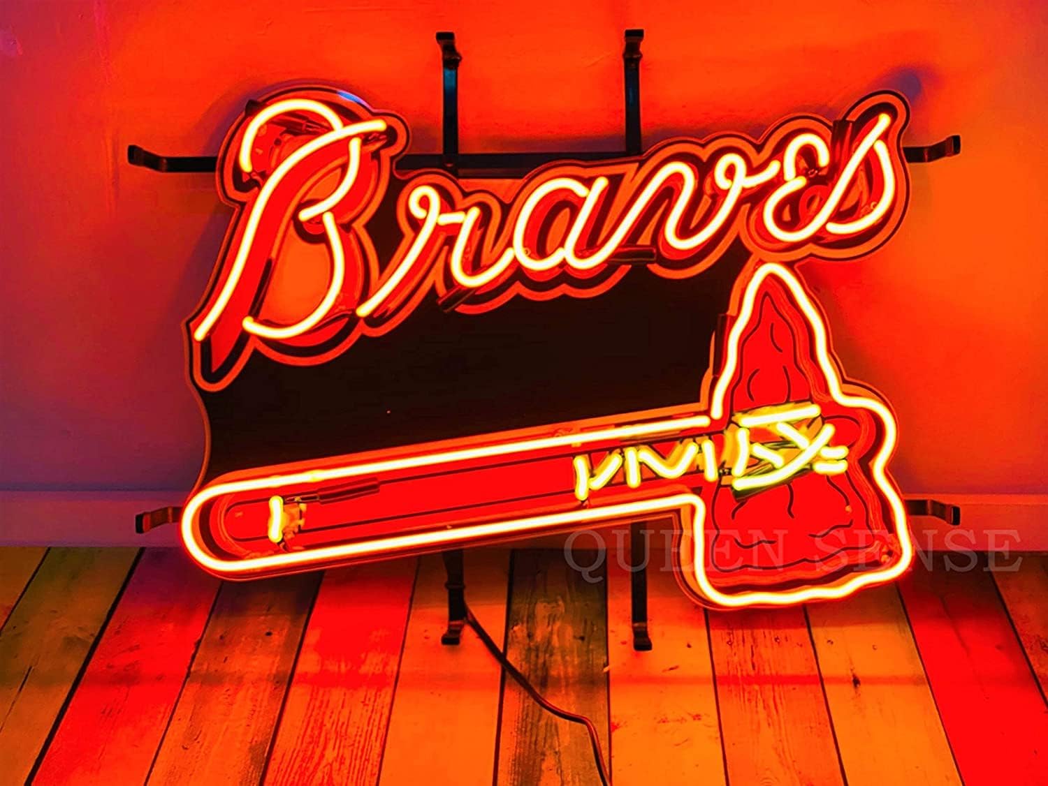 Amazon.com: Prouten Neon Signs 20"x16" Braves Neon Sign Light Lamp with ...