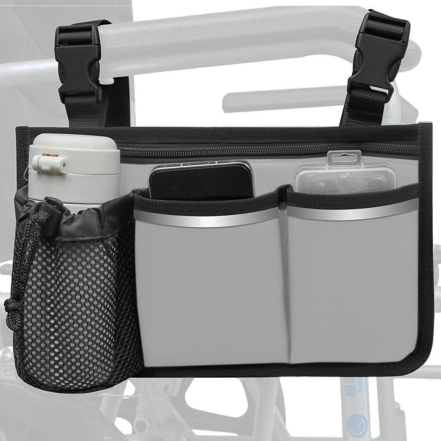 Amazon.com: SHIFANQI Wheelchair Bag, Walker Bag, Wheelchair Side Bag ...
