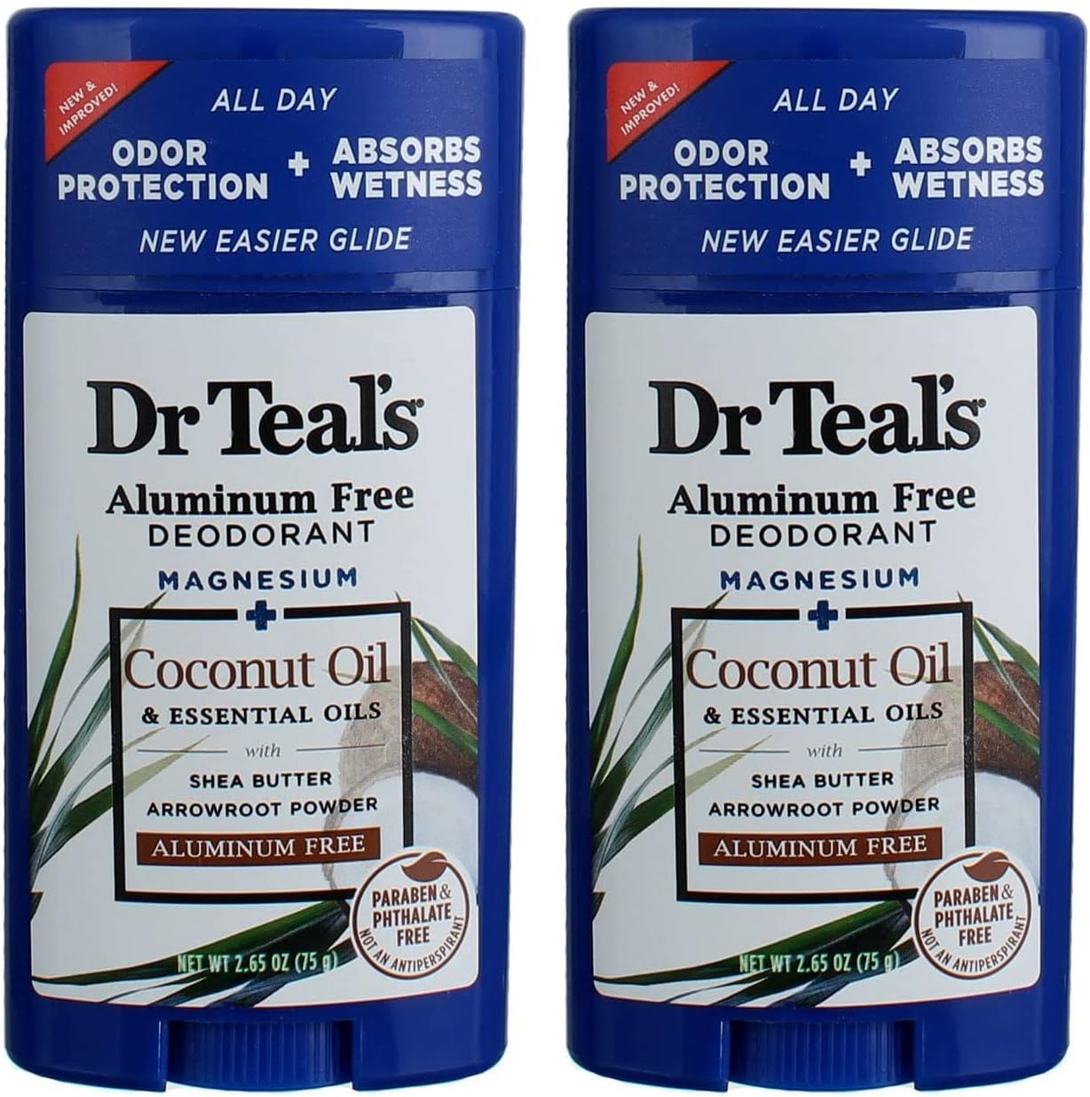Dr Teal's Aluminum Free Deodorant - Coconut Oil - Paraben & Phthalate ...